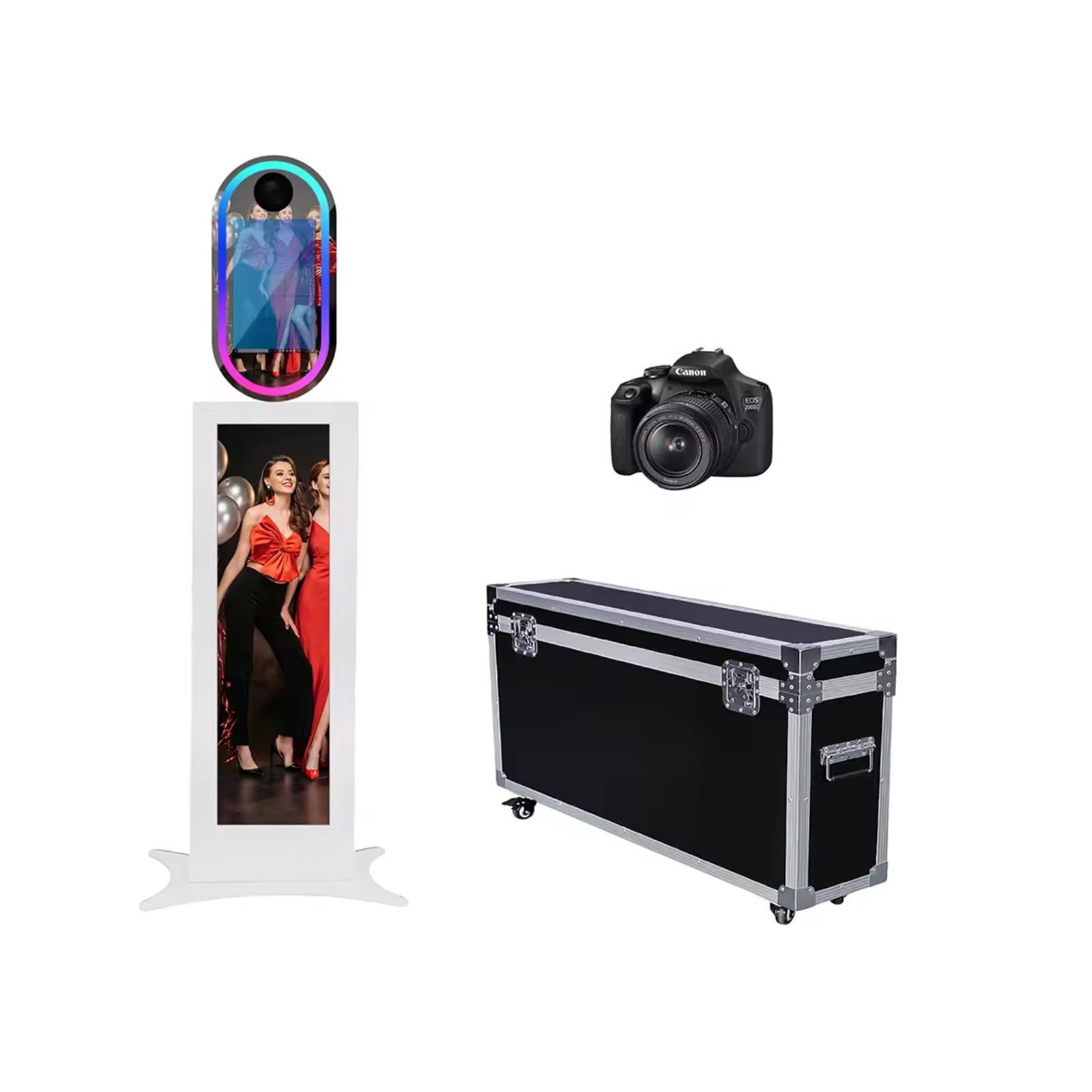 WideMeet 13.3inch Touch Screen Magic Selfie Photobooth Machine with RGB ...