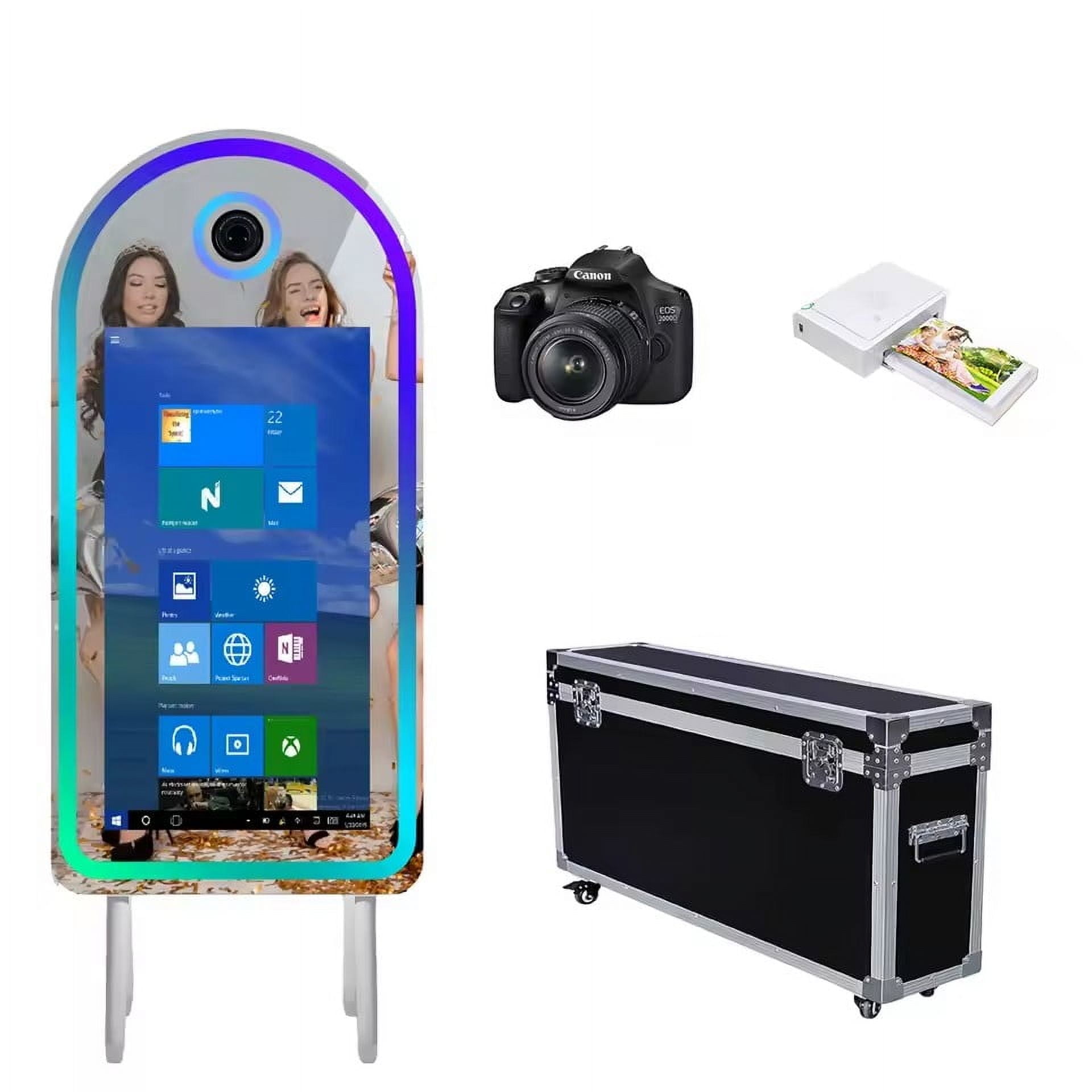 WideMeet Magic Mirror Selfie Photobooth 32inch Touch Screen with LED ...