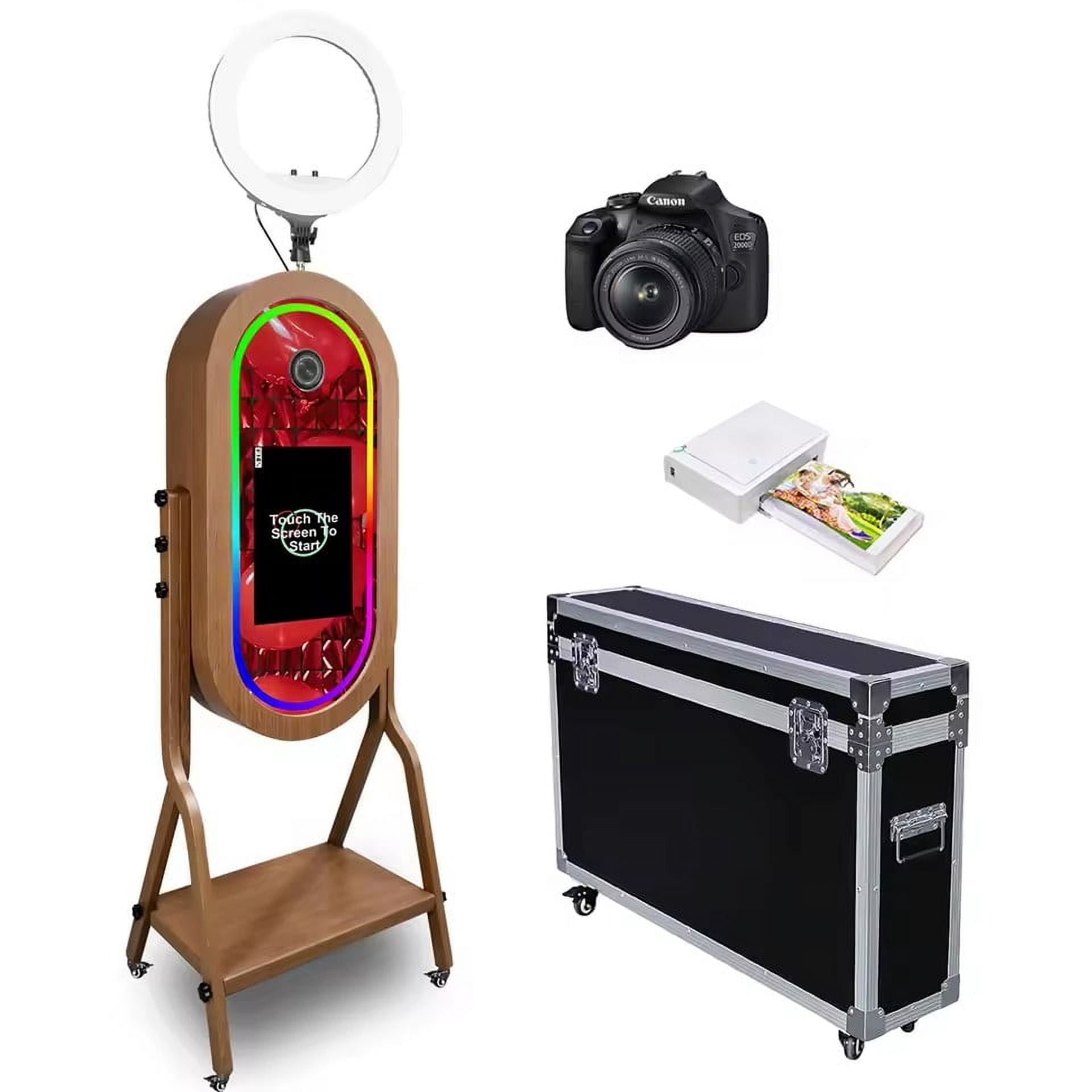 WideMeet Magic Mirror Selfie Photobooth Machine with 21.5inch Touch ...