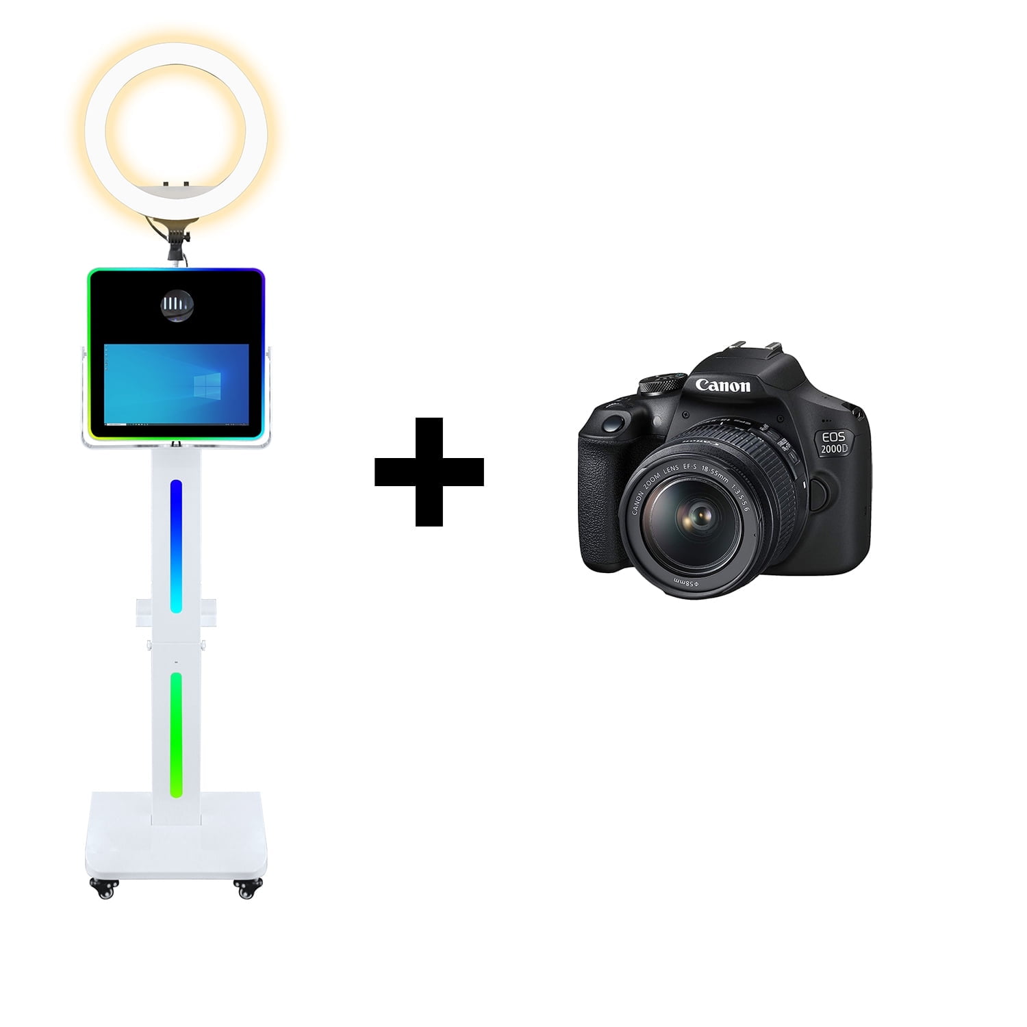 WideMeet Mirror Photobooth with 15.6" Touch Screen Selfie Machine with ...