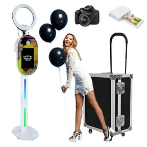 WideMeet 65inch Photobooth Machine with 43inch Touch Screen Machine ...