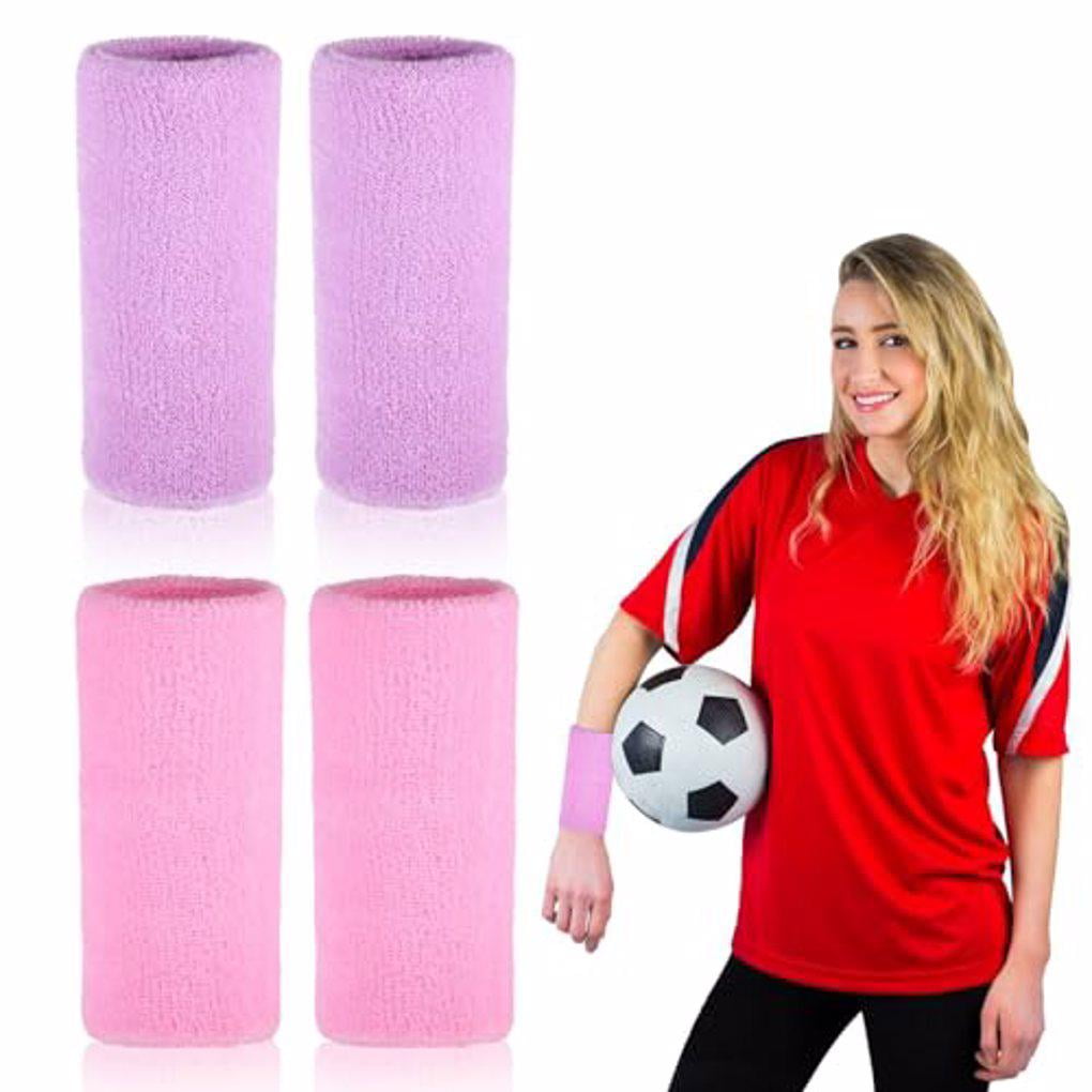 Widealiff 4x Breathable And Sweat-absorbing Wrist Sweatbands For Tennis Sports Sweat Band ...