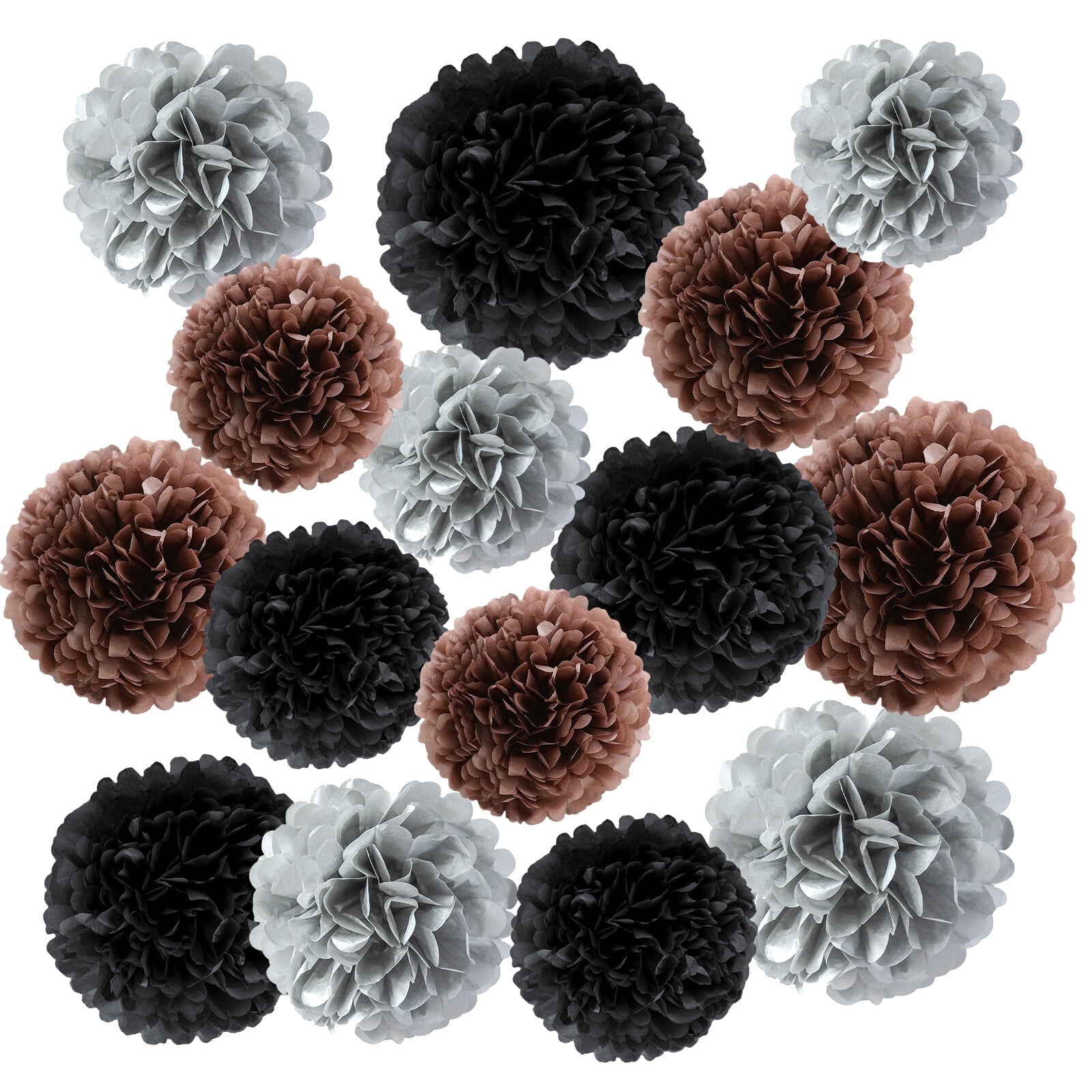 Widealiff Tissue Paper Pompoms 15PCS Paper Flower Ball for Birthday ...