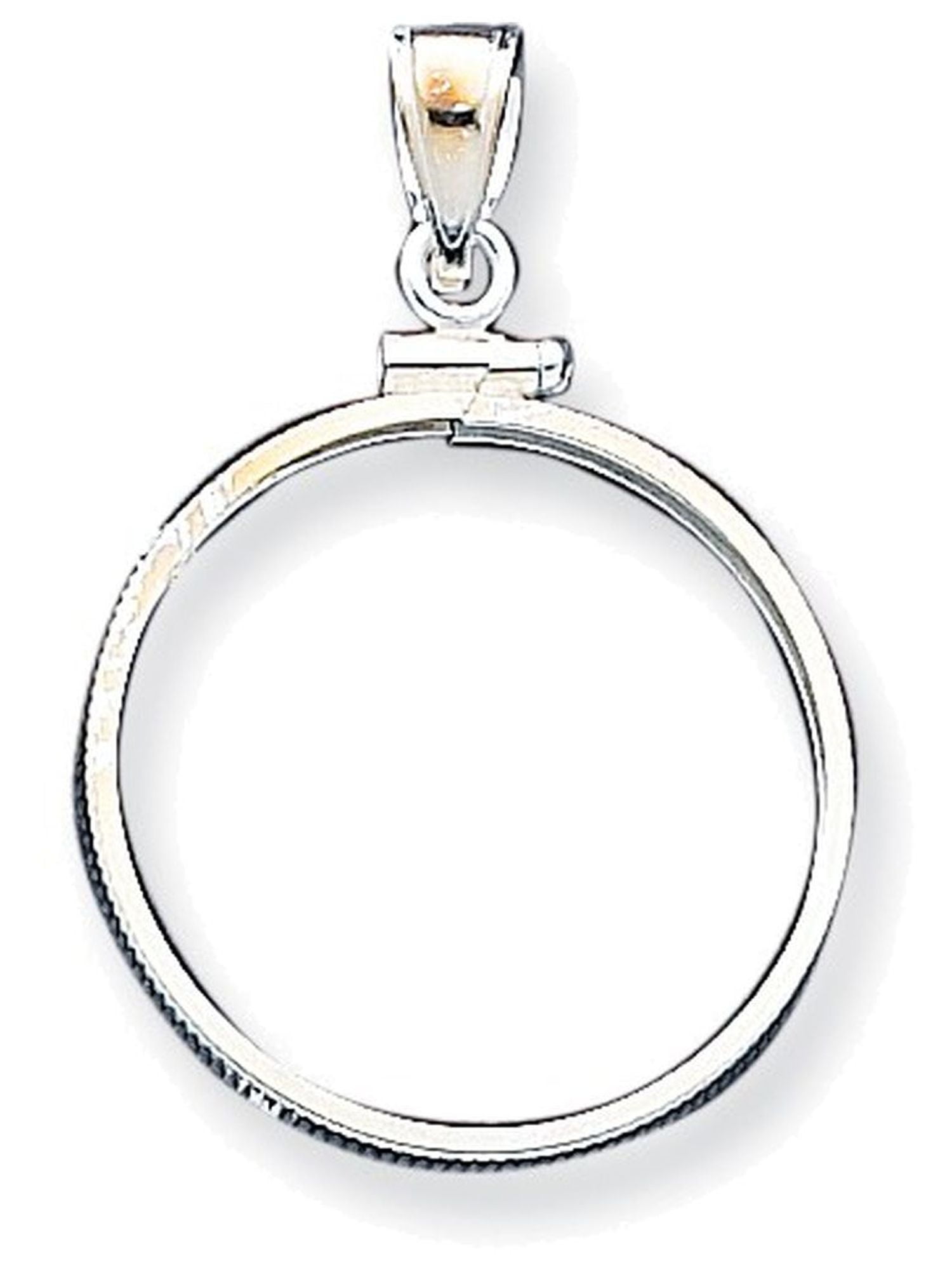 Wideband Distinguished Coin Jewelry Sterling Silver Polished 24.1 x 1 ...