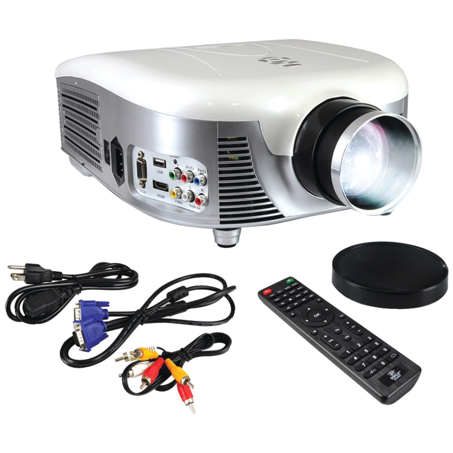 PYLE PRJD907 - Widescreen Digital Multi-Media LED Projector, 1080p ...