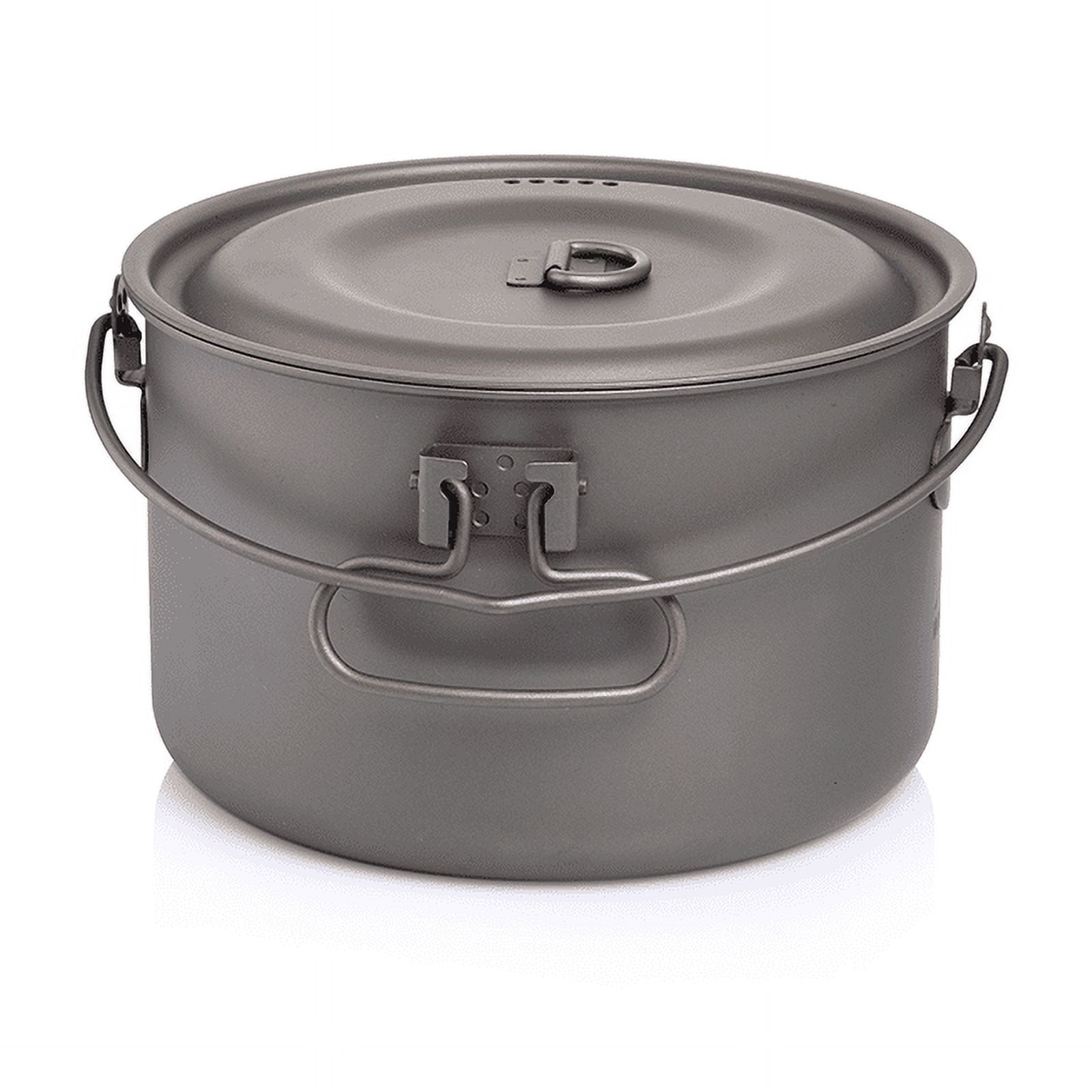 Widesea Titanium Camping Cookware Set, 1.3L Capacity, for 1-2 People ...