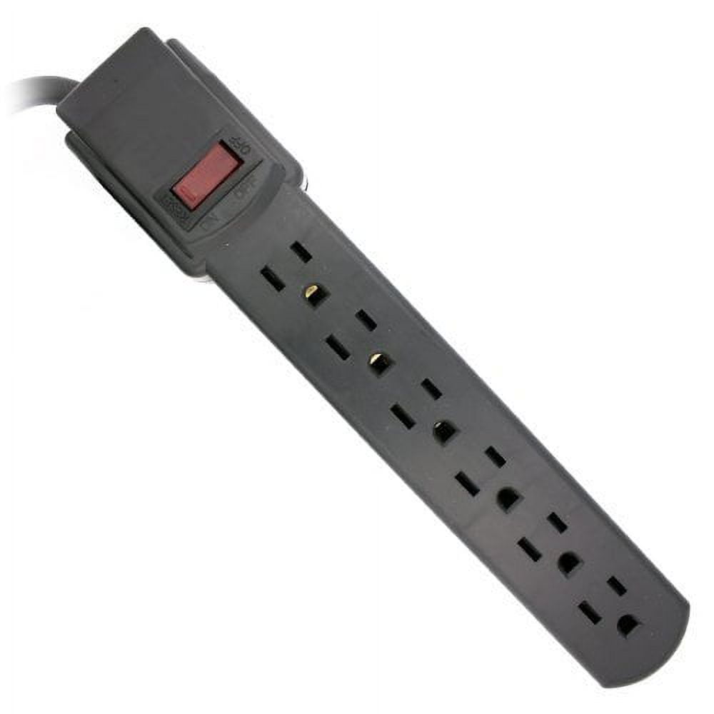 Wideskall 1 Feet 6 Outlets Built-in Safety Circuit Breaker Angle Plug ...