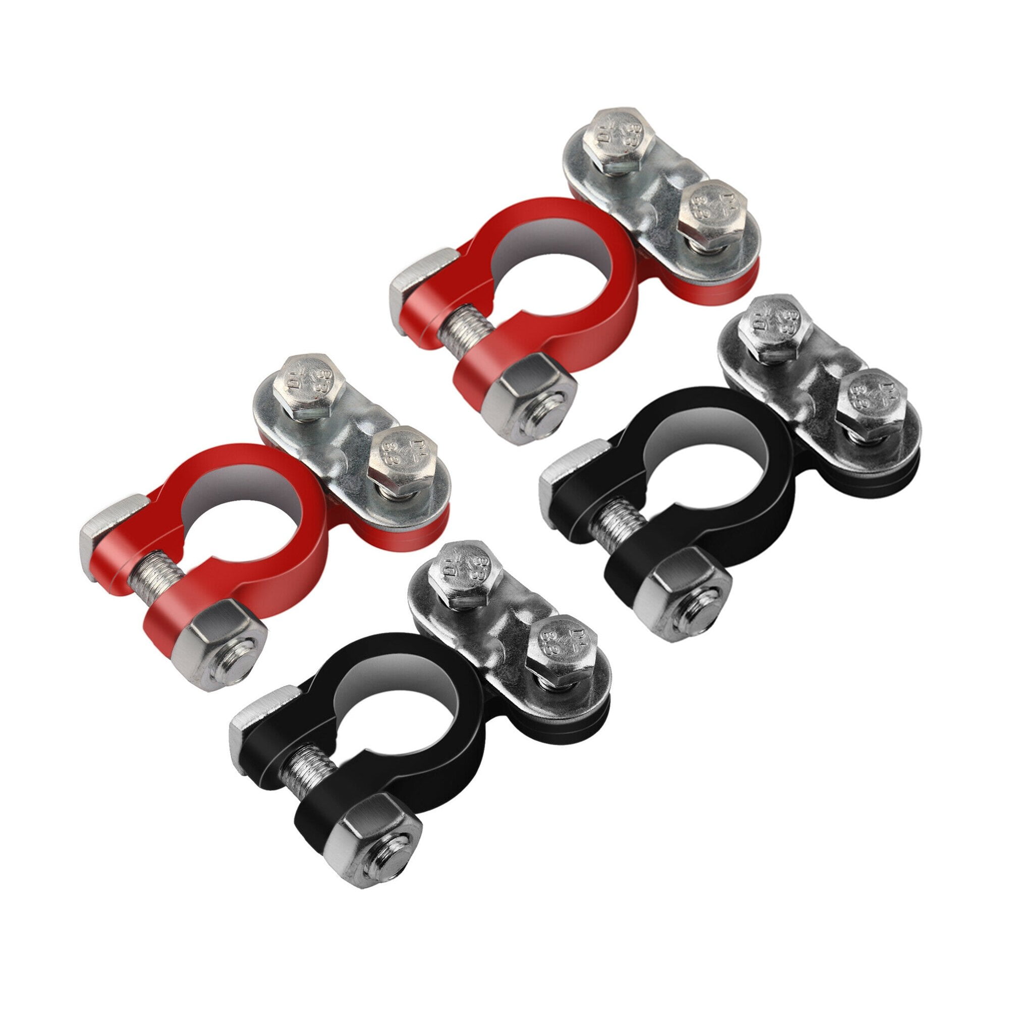 Wideskall 2 Pairs Universal Negative & Positive Battery Cable Terminals ...