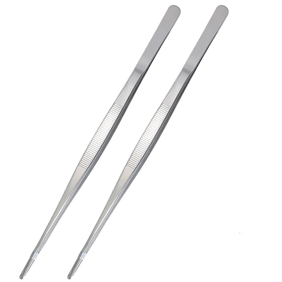 Wideskall 2-Piece 12" Large Stainless Steel Culinary Tweezers with ...