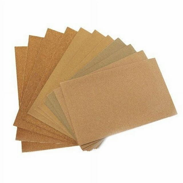Wideskall Multipack 24 Sheets Assorted 100 - 240 Grits Sandpaper, 9" x ...