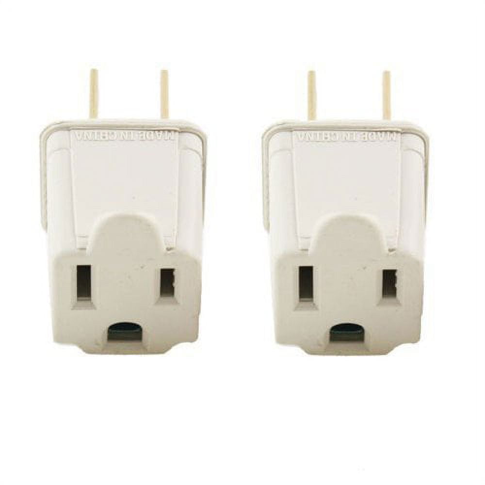 Wideskall 3 Prong to 2 Prong Electrical Grounding Adapter UL Certified ...