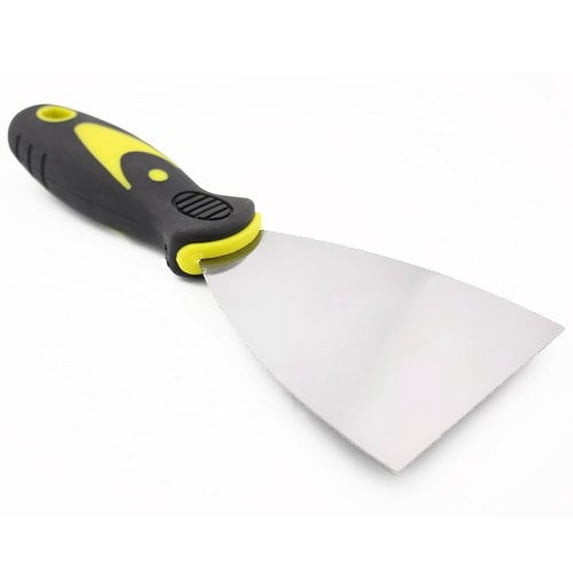 Wideskall 3" inch Metal Scraper Flex Putty Knife with Comfortable TPR ...