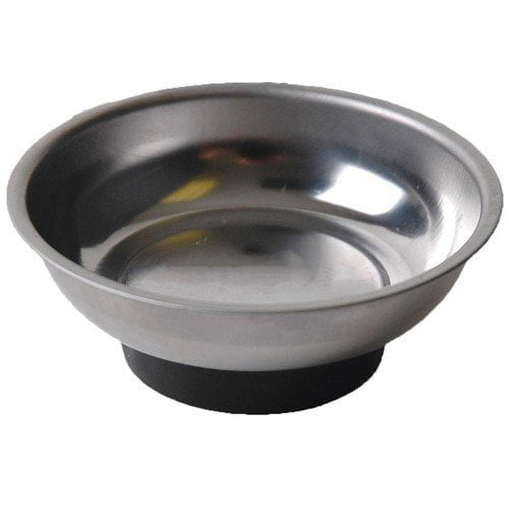 Wideskall 3" inch Stainless Steel Round Mini Magnet Parts Tray Magnetic ...