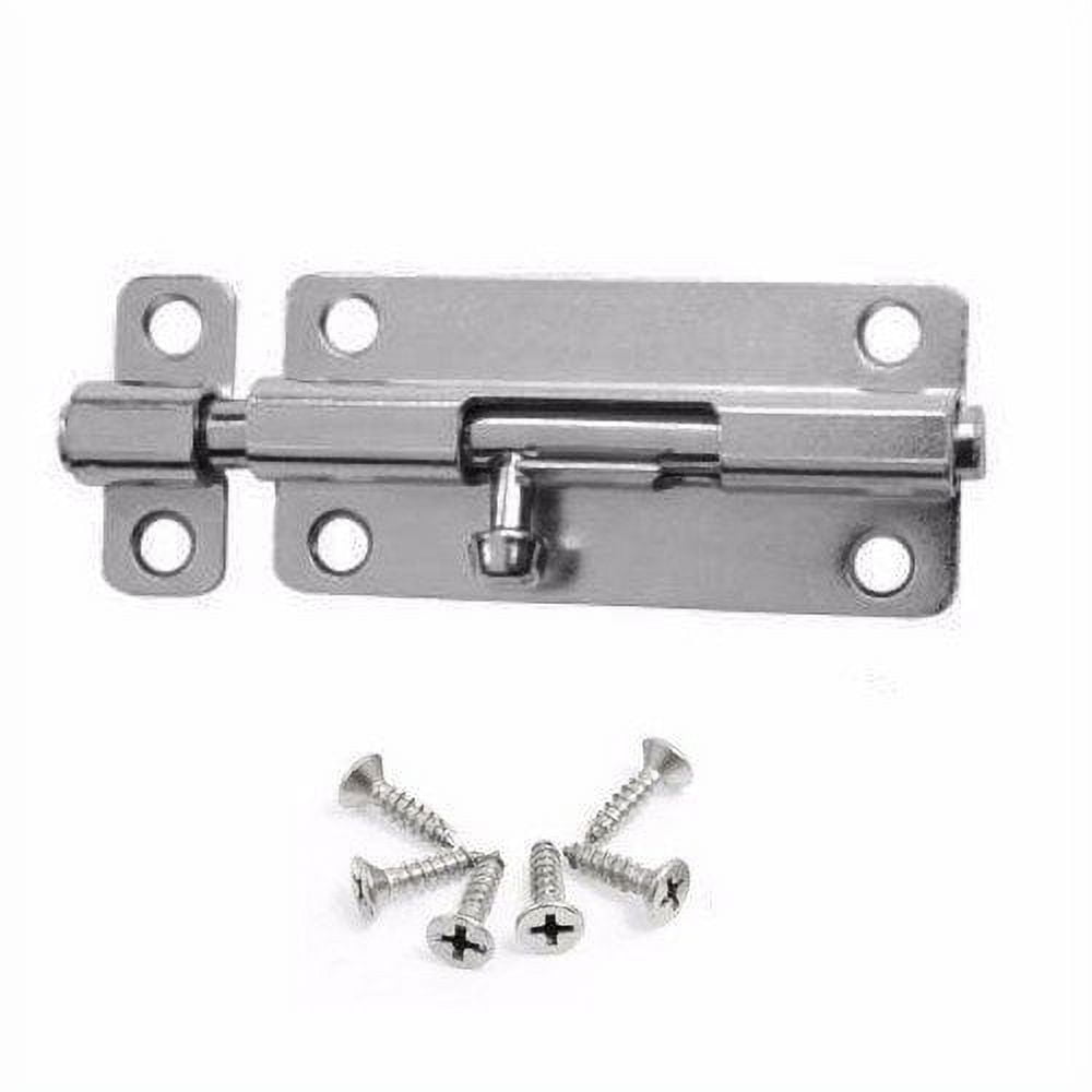 Wideskall 3" inch Zinc Plated Gate Door Latch National Cabinet Security ...