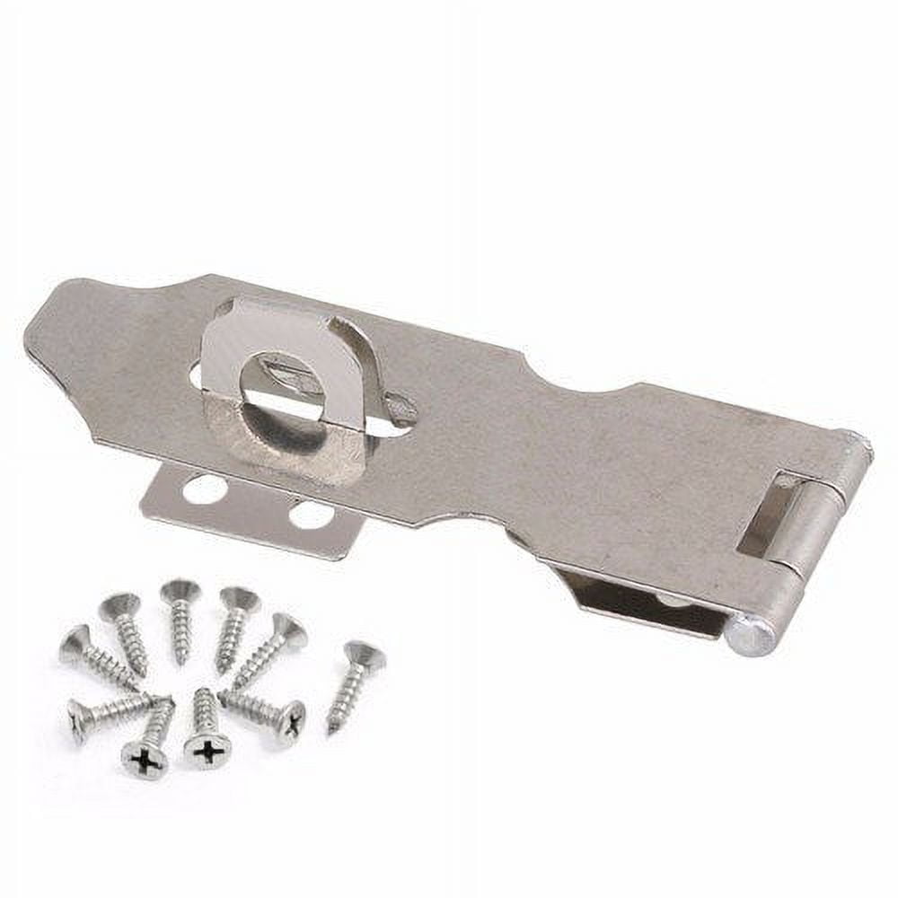 Wideskall 3" inch Zinc Plated Swivel Safety Hasp and Staple with Screws ...
