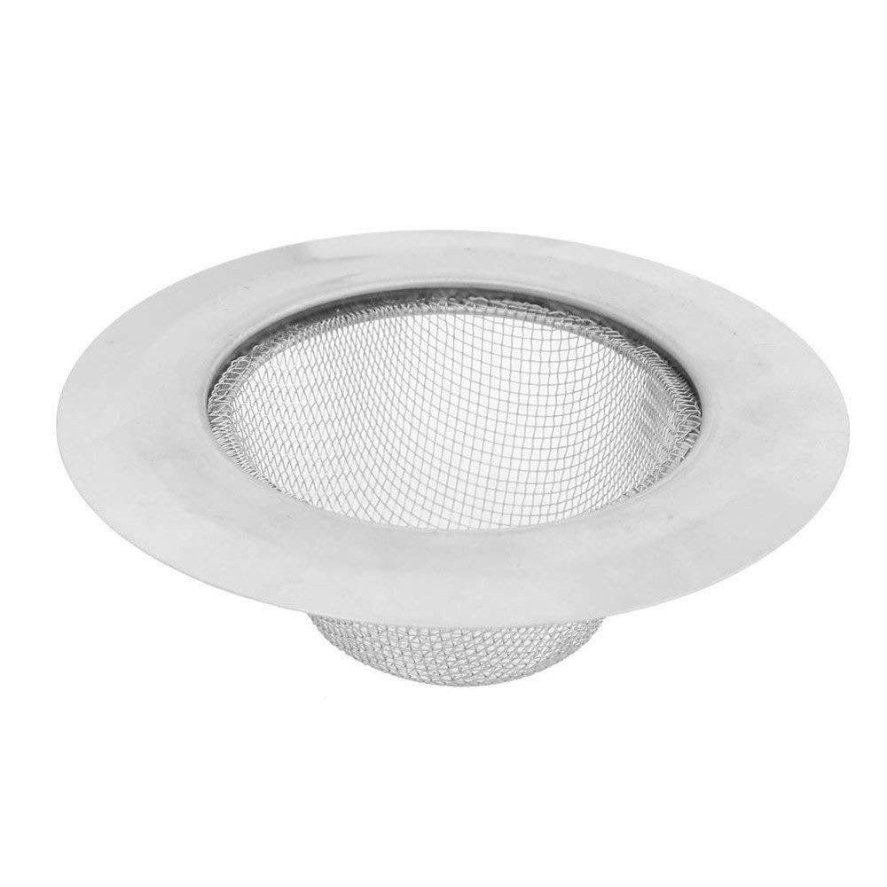 Wideskall 4.5" Stainless Steel Large Wide Rim Sink Strainer for Kitchen ...