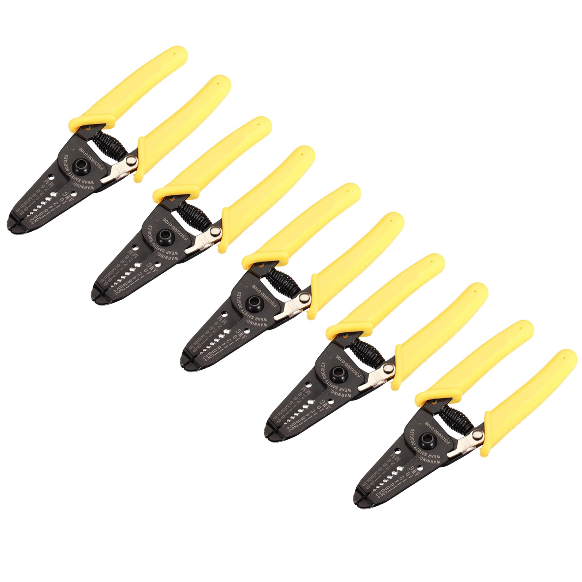 Wideskall 5-Pack 6" inch Multifunctional Cable Wire Stripping Cutter ...