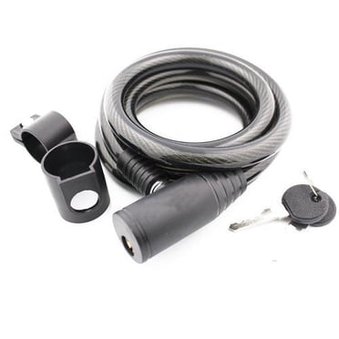 Bell Sports BALLISTIC 100 6' x 8mm Cable Bicycle Lock, Black - Walmart.com