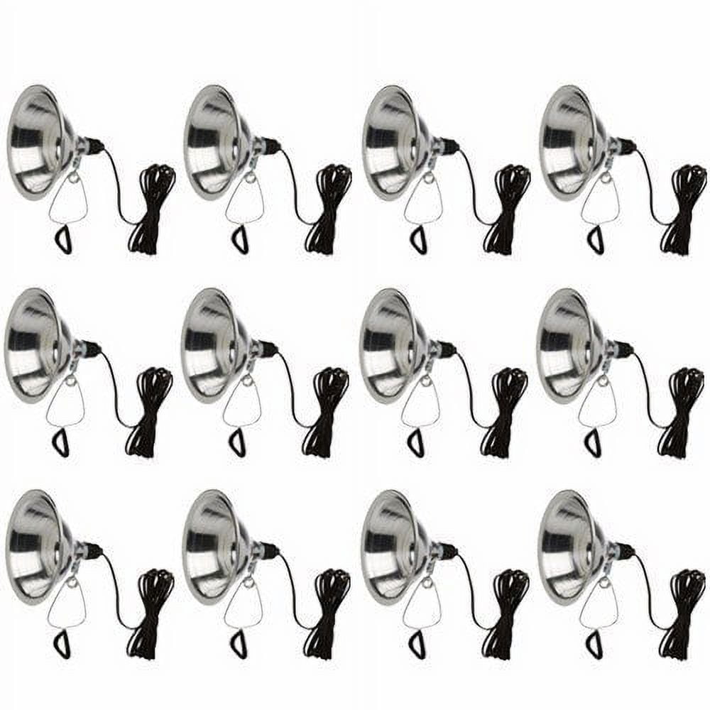 Wideskall Heavy Duty 8-1/2" Aluminum Reflector Shade Clamp on Work ...