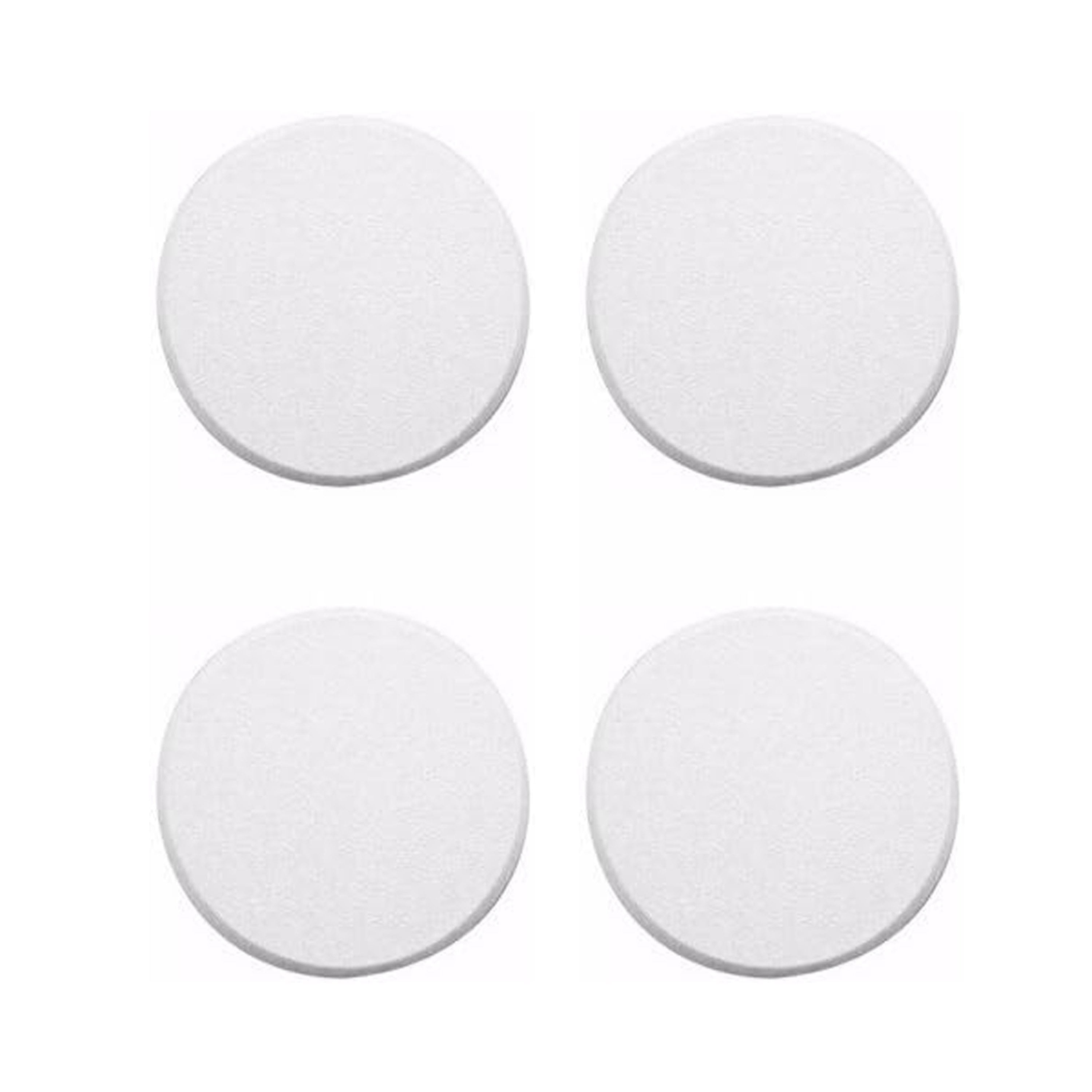 Wideskall White 5" inch Large Round Door Knob Wall Shield Self Adhesive ...