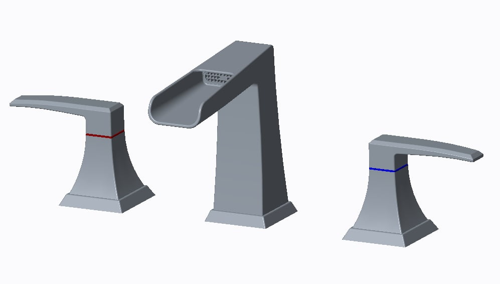 Widespread Bathroom Waterfall Faucet, Widespread Bathroom Faucets for ...