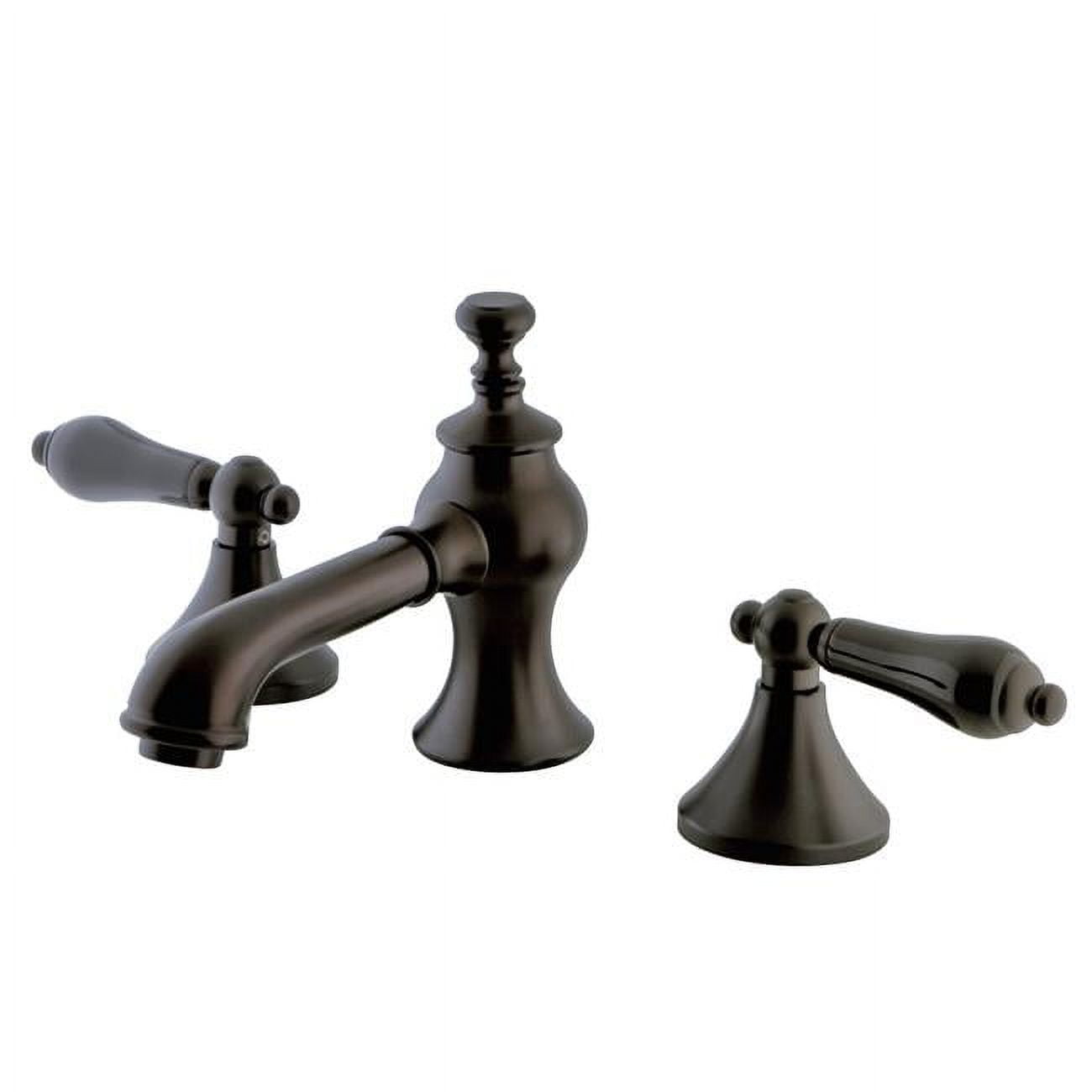 Widespread Lavatory Faucet with Brass Pop-Up - Oil Rubbed Bronze ...
