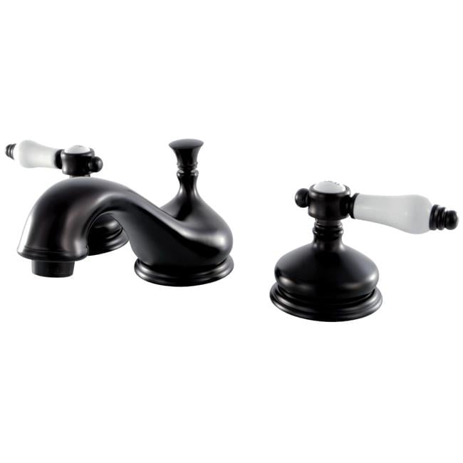 Widespread Lavatory Faucet with Brass Pop-Up - Oil Rubbed Bronze ...