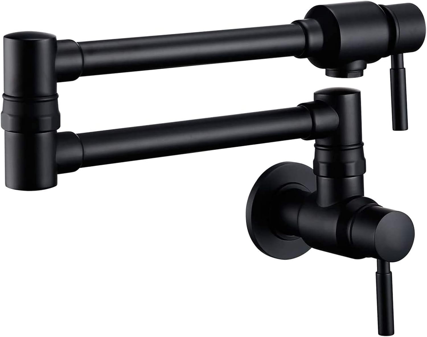 Widespread Pot Filler Faucet,Black Wall Mount Cold Water Kitchen Pot ...