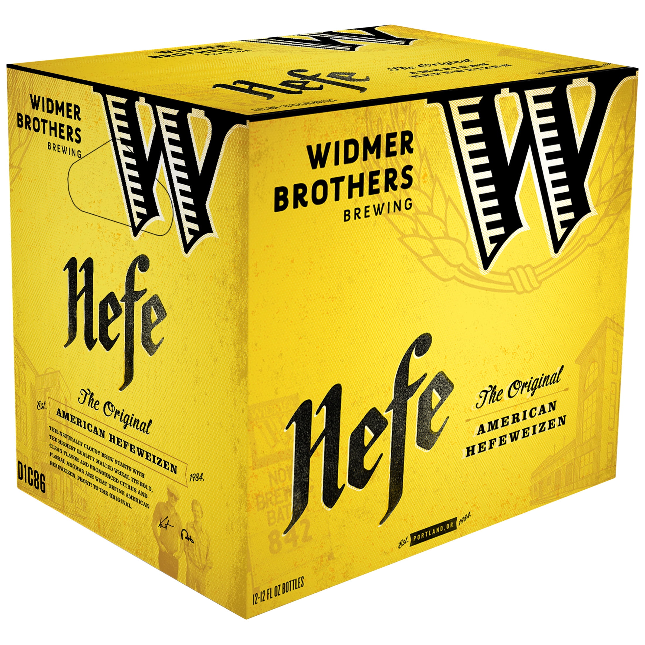 Widmer Brothers Hefe, American Hefeweizen Style Craft Beer, 12 Pack 12 ...