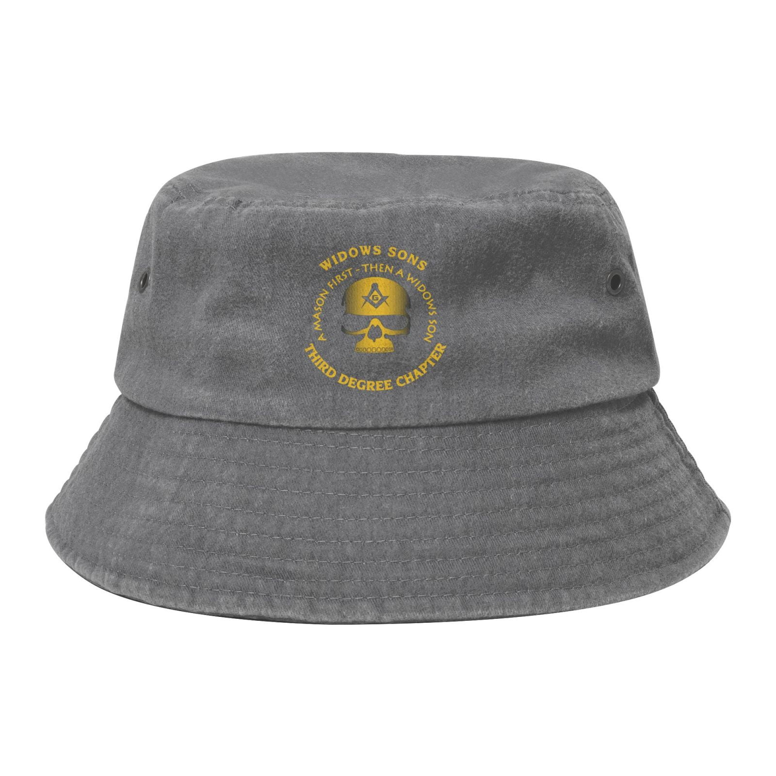 Widows Sons Raise Masons Washed Denim Sun Hats for Men Women Bucket Hat ...