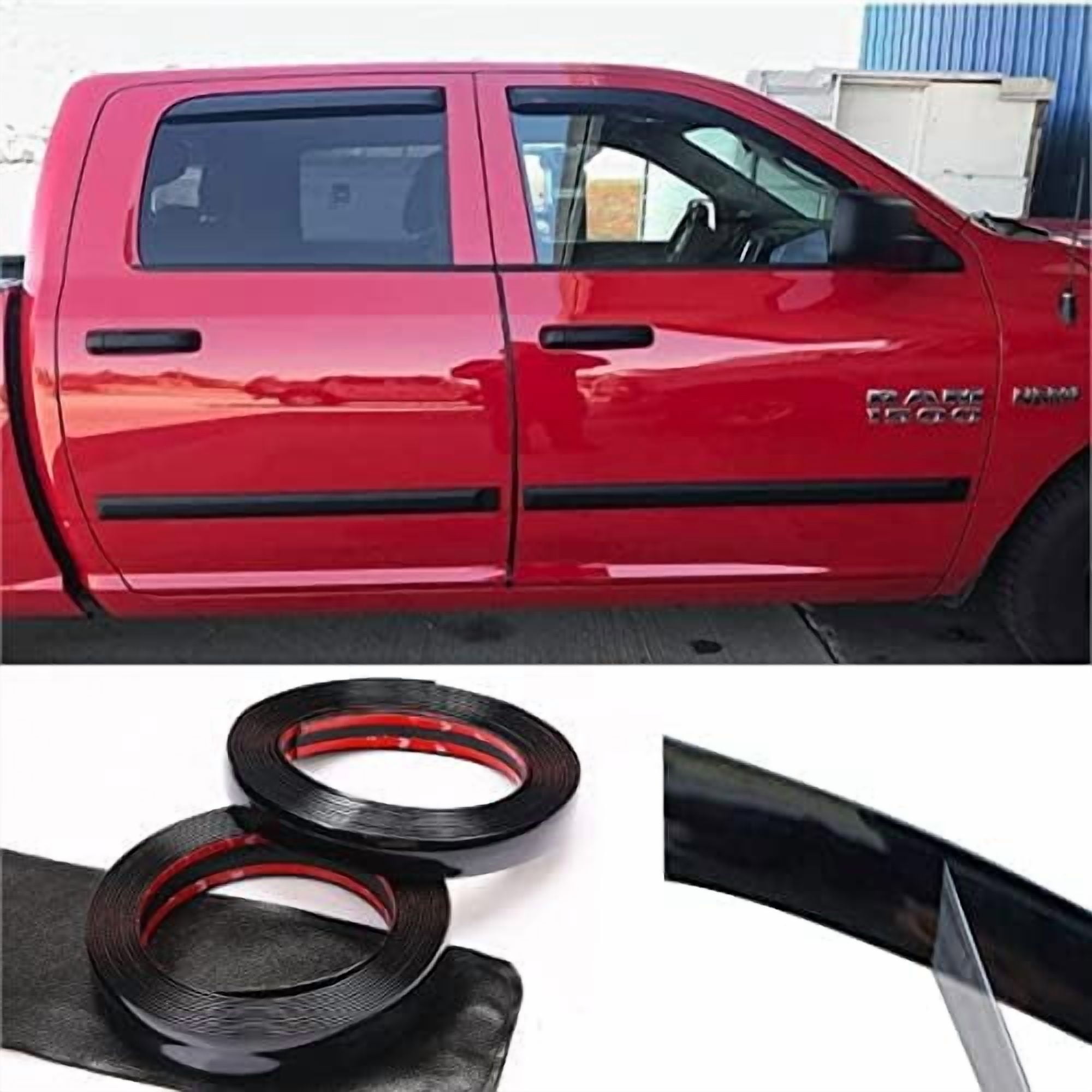 Width:1-9/16 inch (40mm) Self Adhesive Auto Trim Molding Strip Scratch ...
