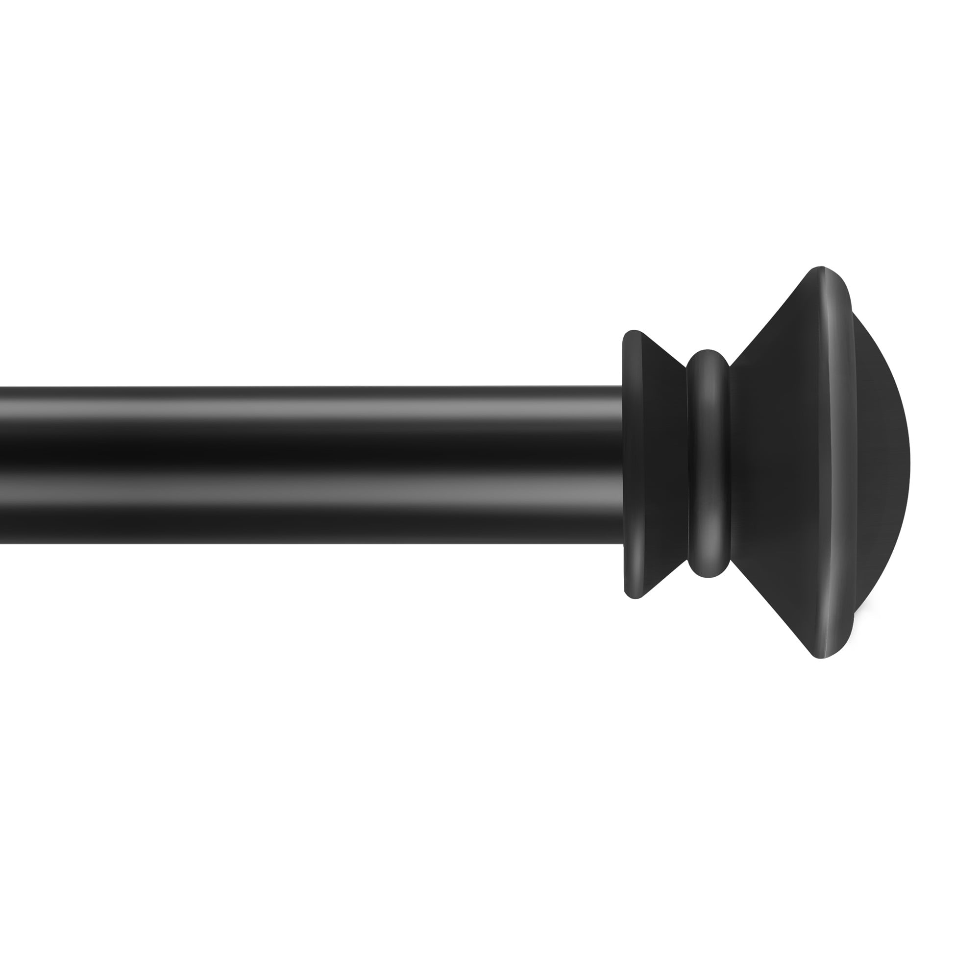 Widyana Black Curtain Rods for Kitchen/Windows 30 to 48 inches ...