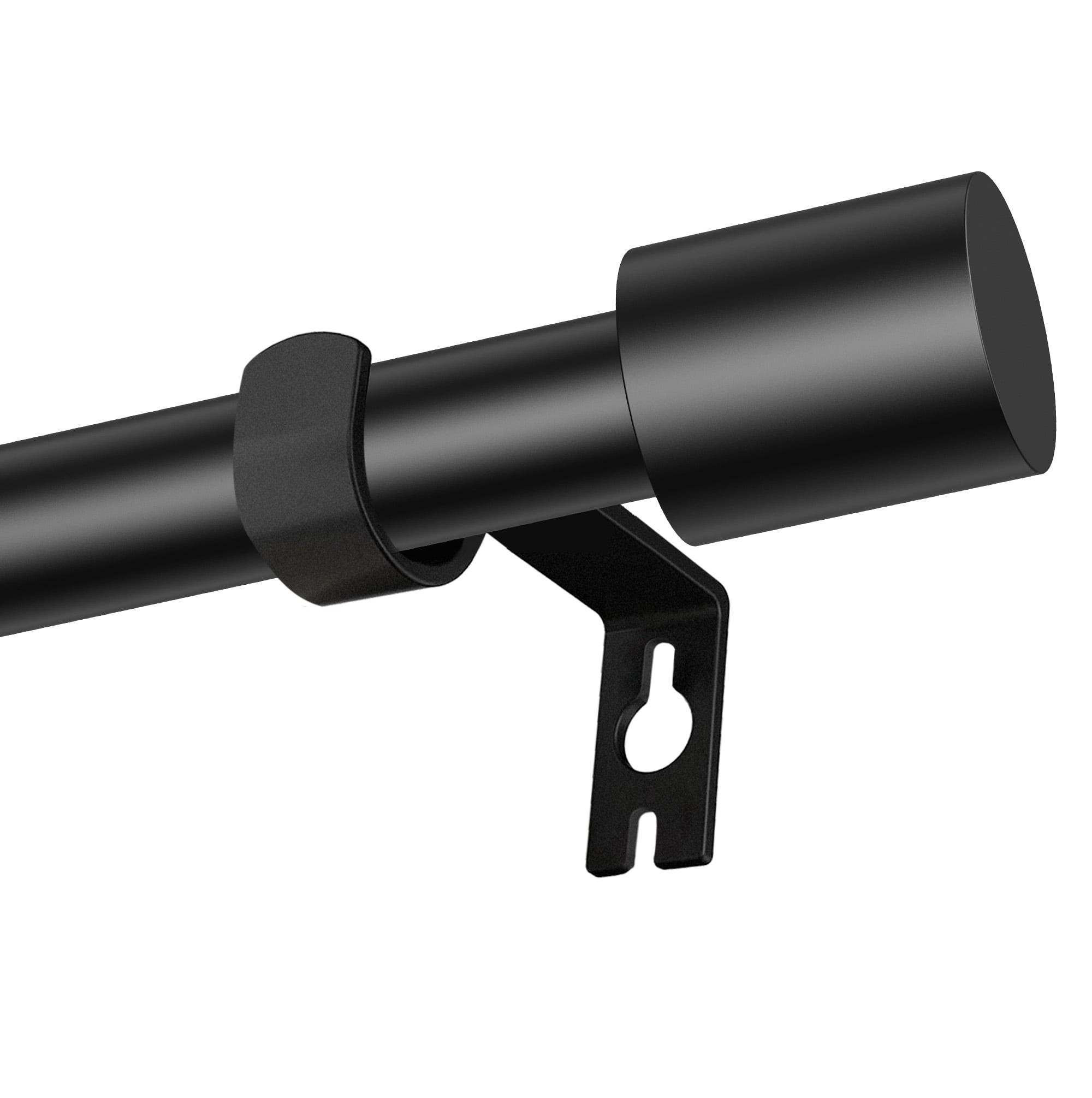 Widyana Black Curtain Rods for Windows 5/8" Diameter 30 to 84 inches ...