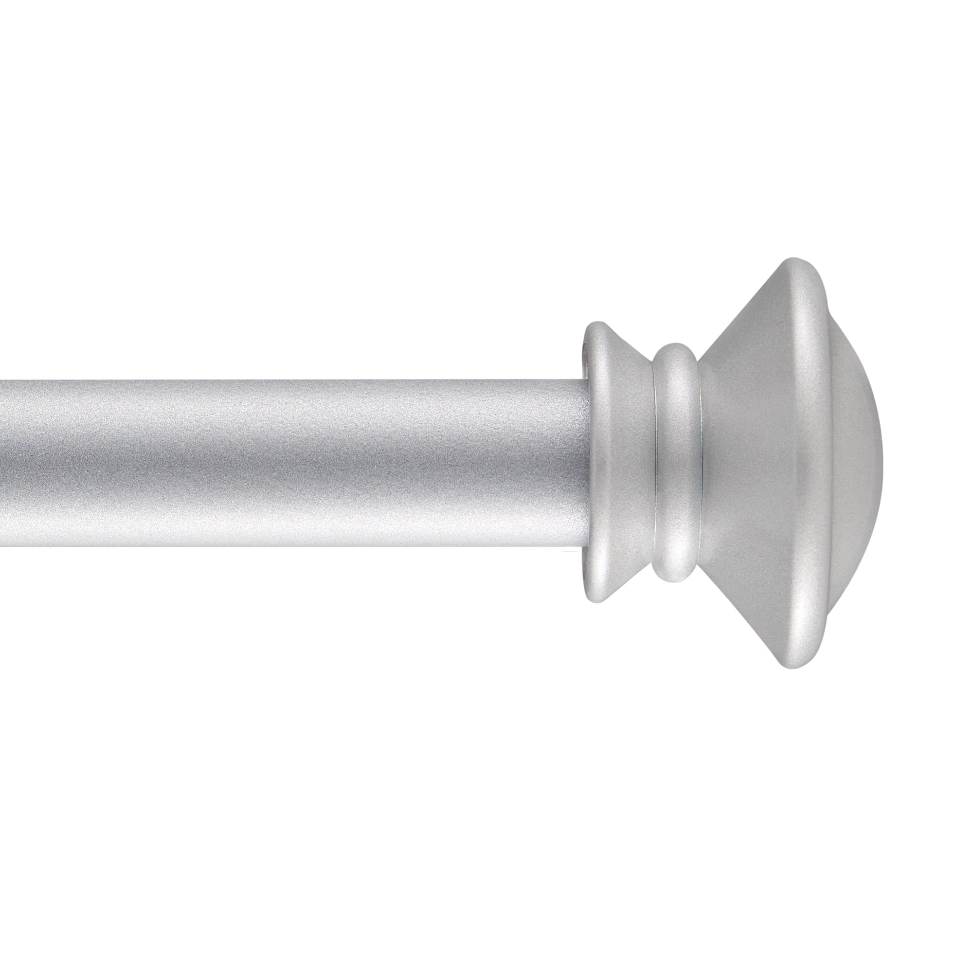 Widyana Silver Curtain Rods for Kitchen/Windows 30 to 72 inches ...