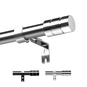 Zenna Home Smart Rods Adjustable 48" - 120" Café Window Curtain Rod ...