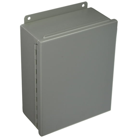 Wiegmann B100804CH NEMA 12 JIC Box Continuous Hinge, Steel, 10" x 8" x ...