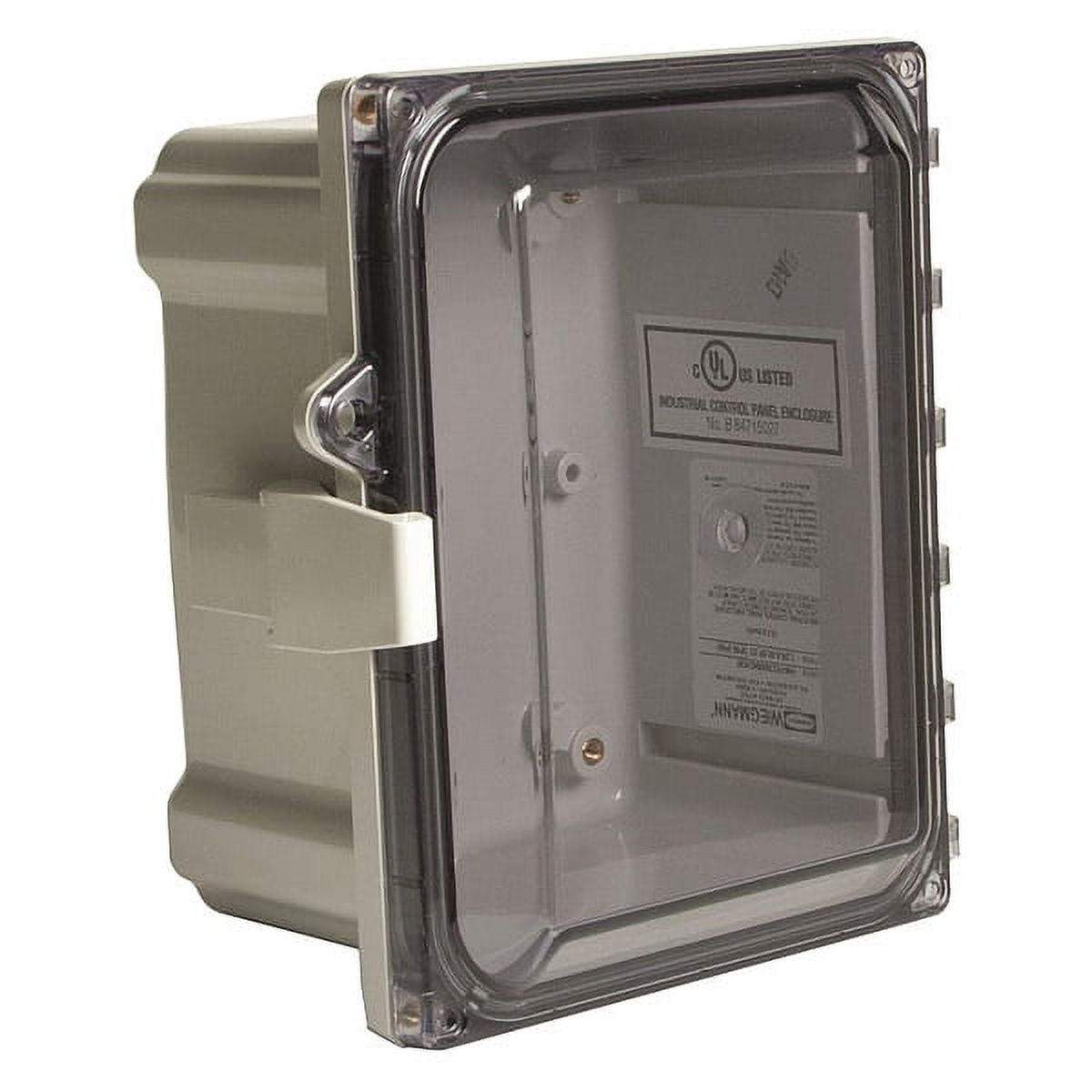 Wiegmann Enclosure,Non-Metallic,Clear Cover HW-PCC60604CHQR - Walmart.com