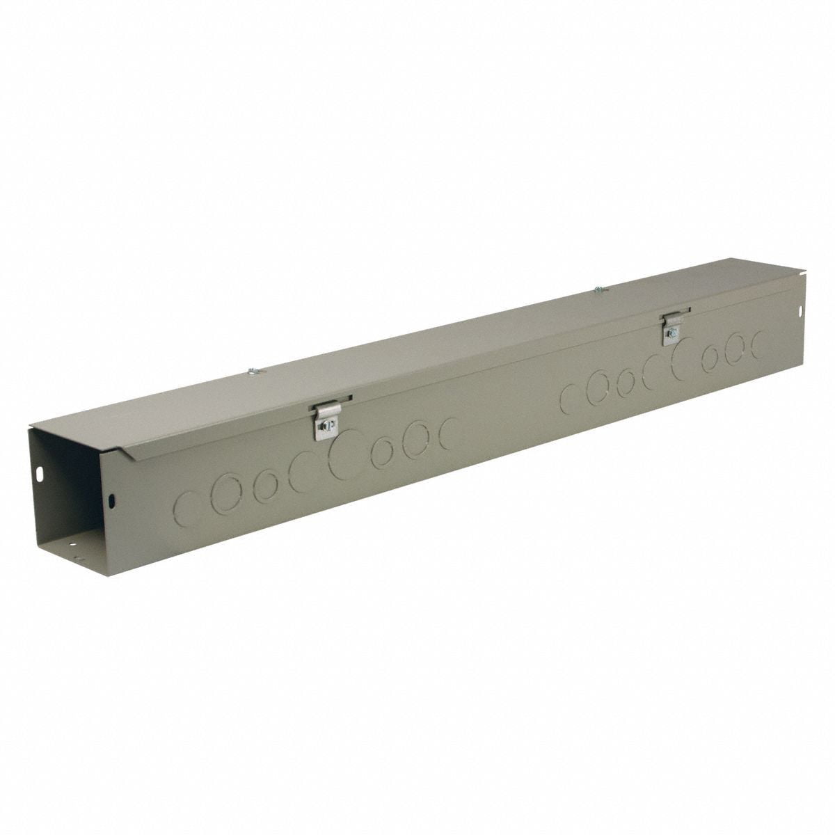 Wiegmann Straight Wireway, Steel, Hinged Cover, NEMA 1, Gray, 6 Ft ...