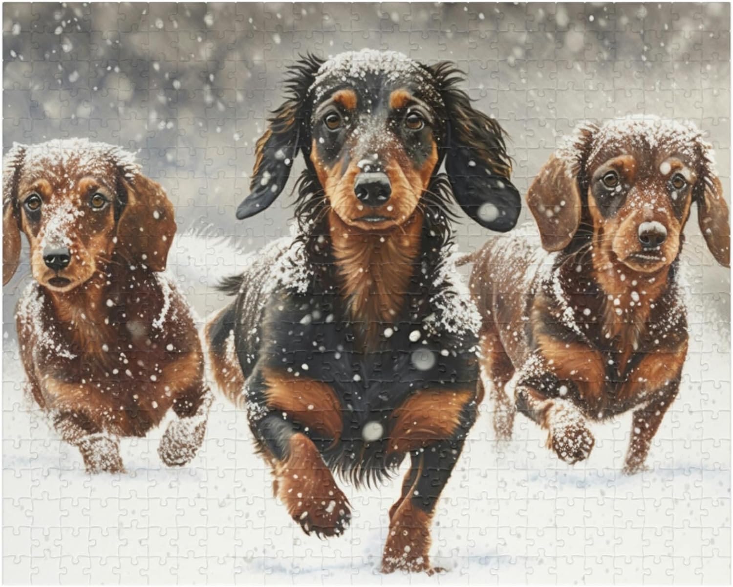 Wiener Dog Dachshund Dog Jigsaw Puzzle for Adults 300 Pieces, Wooden ...