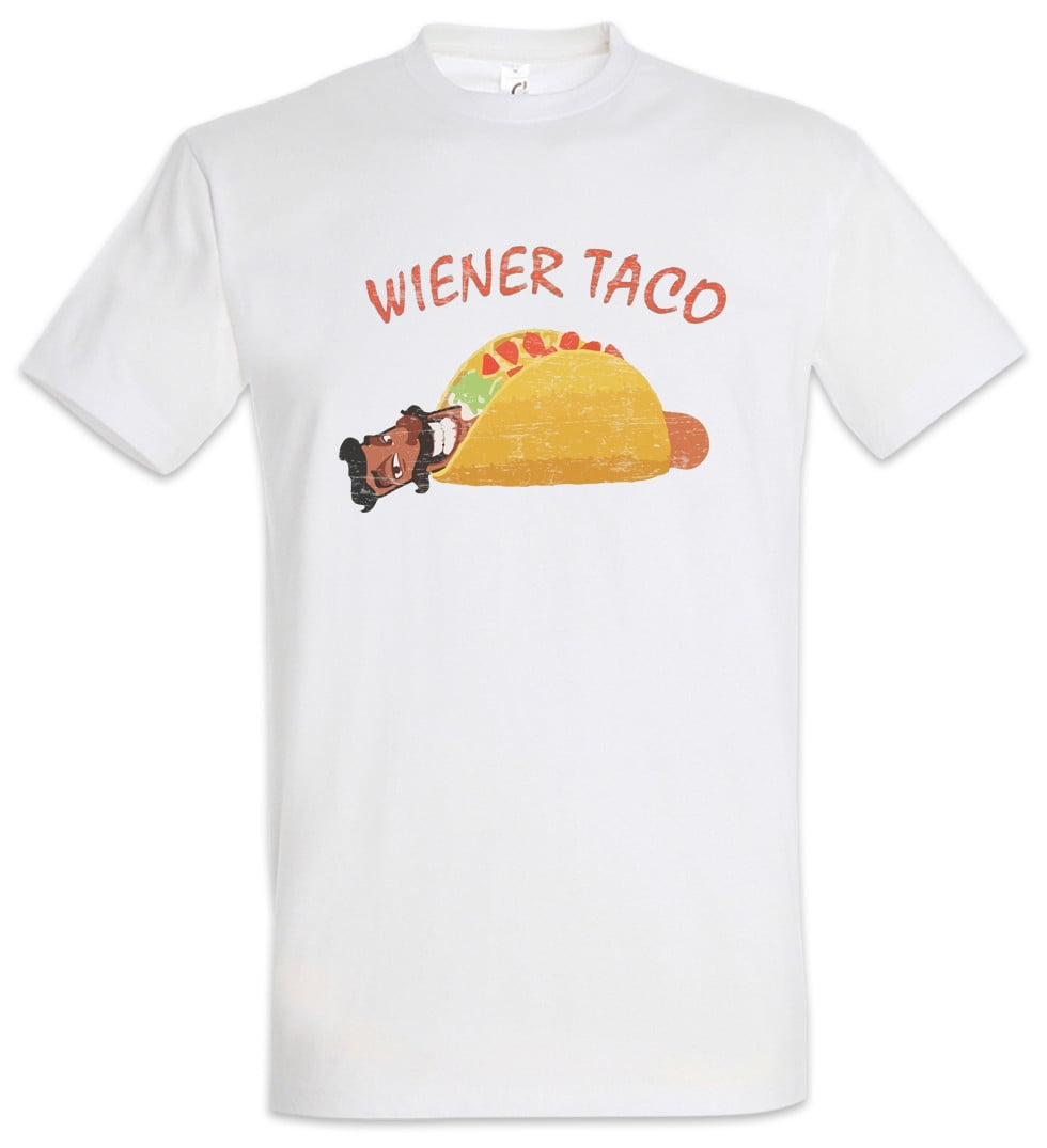 Wiener Taco T-Shirt Insatiable Tacco Symbol Sign Logo Restaurant Diner ...