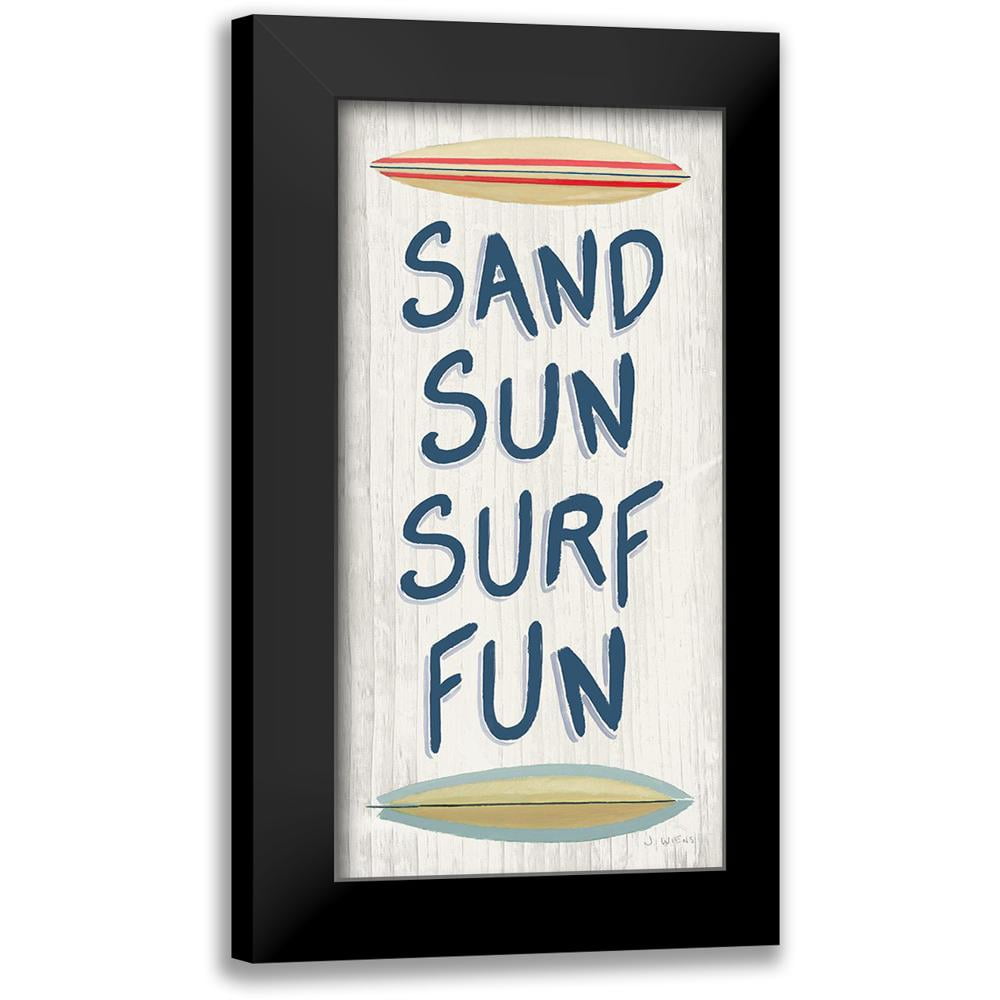 Wiens, James 14x24 Black Modern Framed Museum Art Print Titled - Beach ...