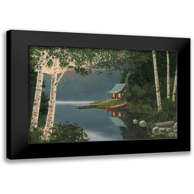 Wiens, James 18x13 Black Modern Framed Museum Art Print Titled - Quiet ...