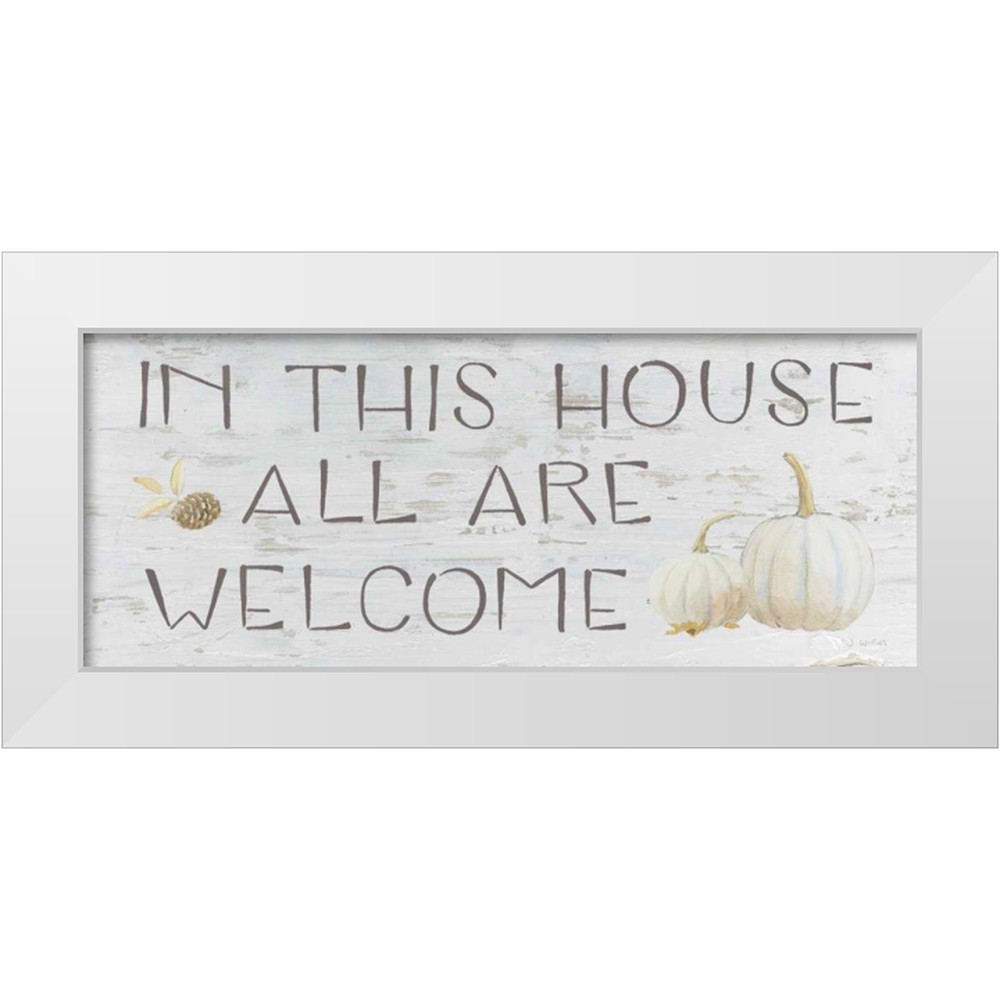 Wiens, James 24x12 White Modern Wood Framed Museum Art Print Titled ...