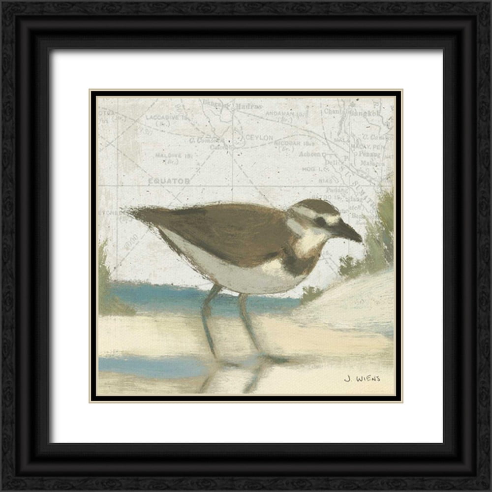 Wiens, James 26x26 Black Ornate Wood Framed with Double Matting Museum ...