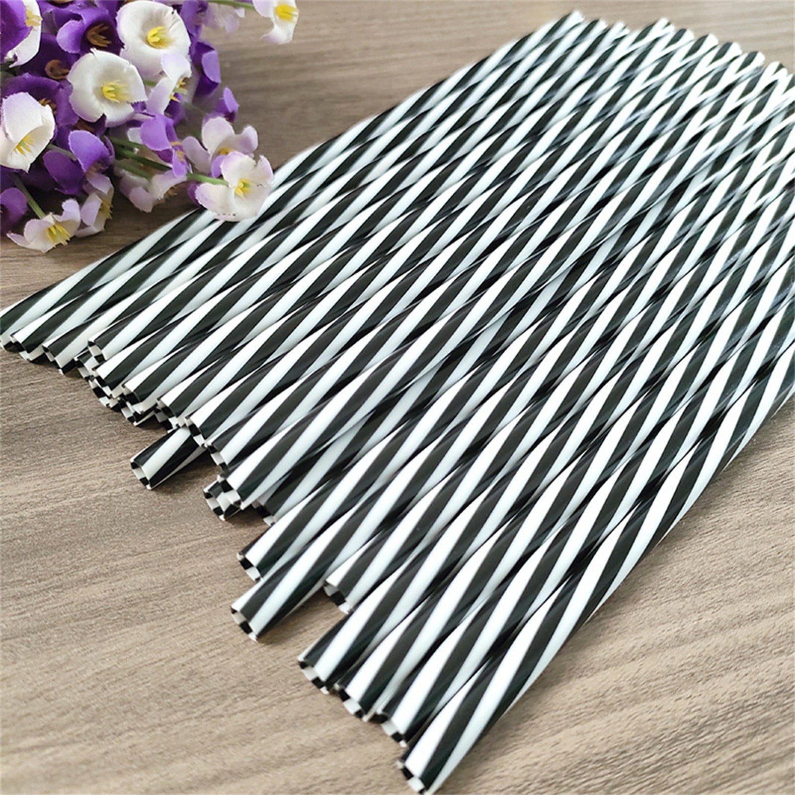 Wiepcs Clearance! 50 Piece 8 Inch Reusable Plastic Thick Drinking ...