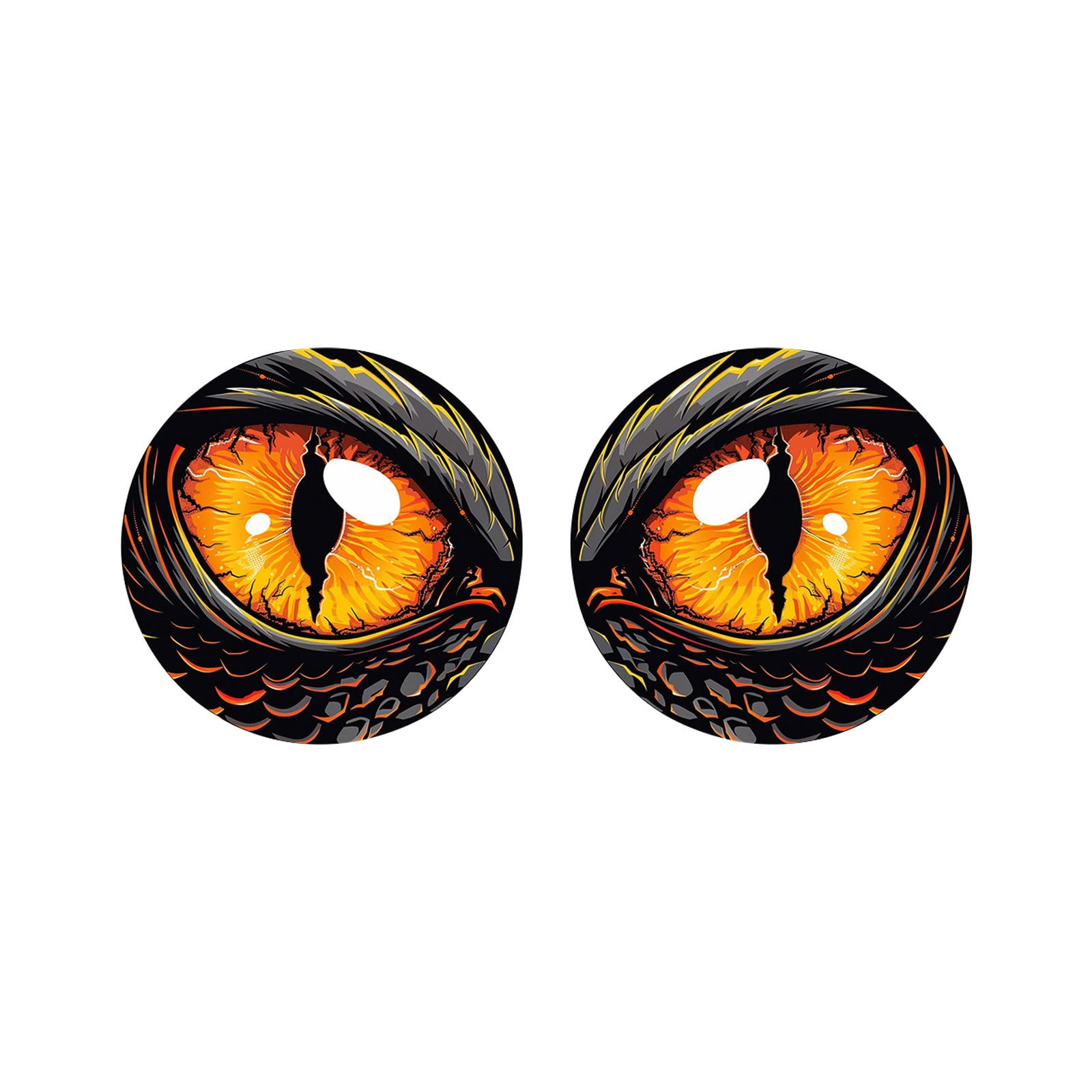 Wiepcs Clearance! Colorful Dragon Eyes Headlight Sticker Headlight Eyes ...