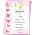 Wife Birthday Card, Sweet Birthday Cards for Wife from Husband, Happy ...