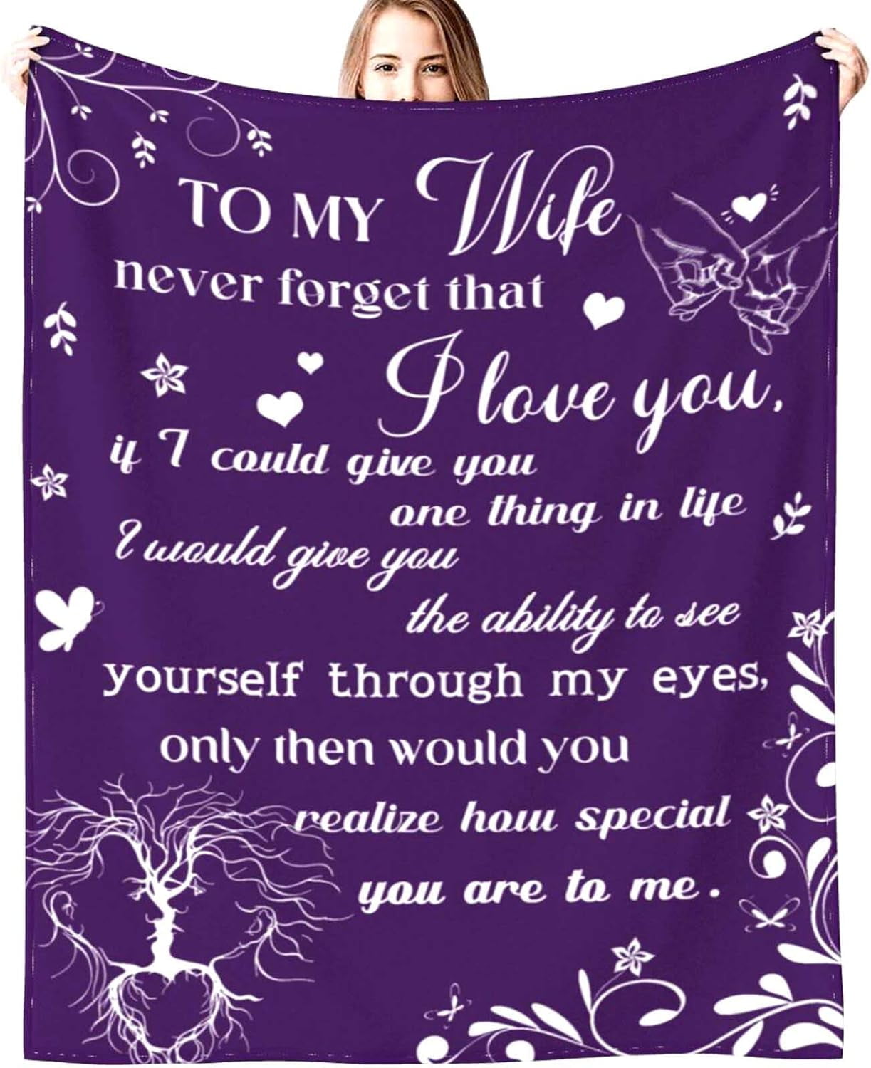 Wife Birthday Gifts Blanket Wedding Anniversary Throw Blankets to Wife ...