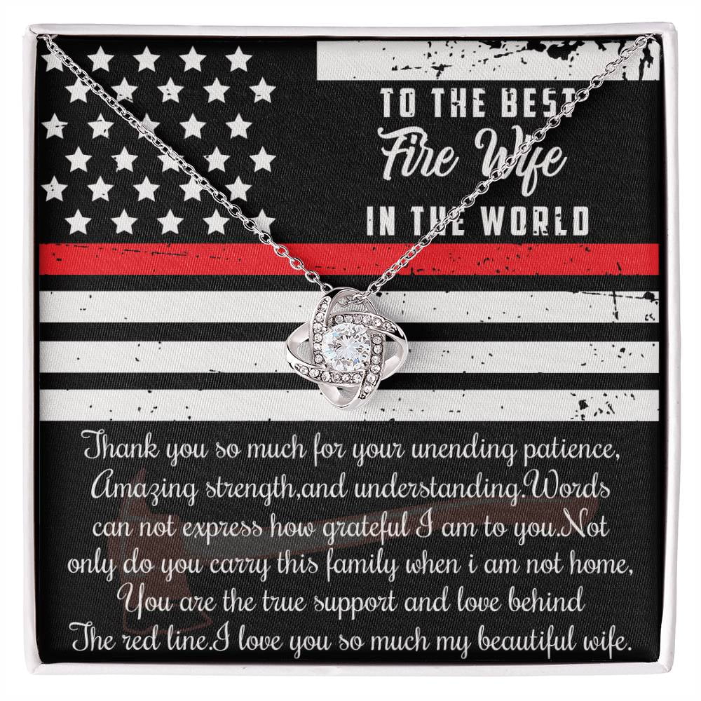 Wife of Firefighter Necklace Fire Wife, Firefighter Wife, Fireman's ...