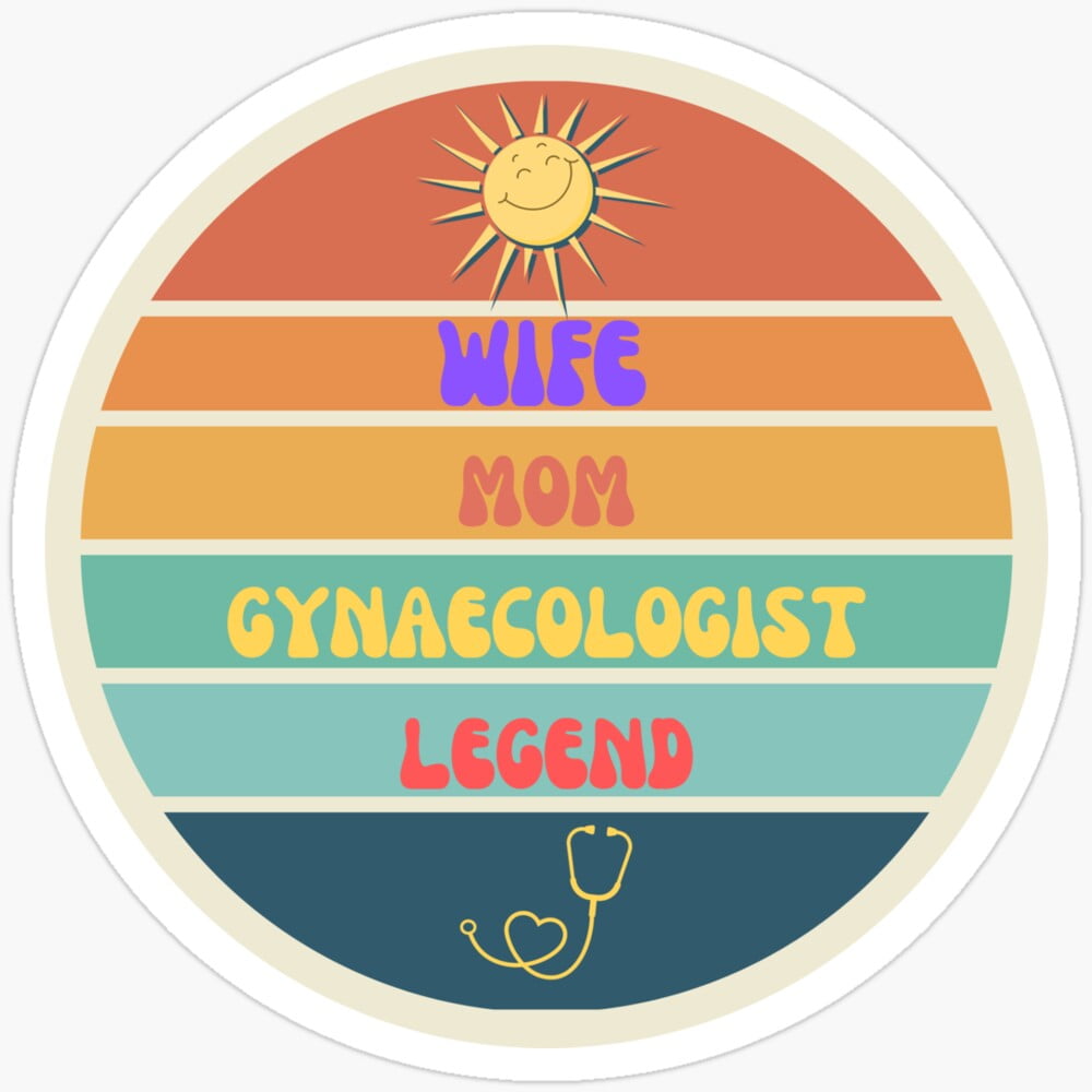 Wife Mom Gynaecologist Legend Sticker Phone Decal Water Bottle Stickers ...
